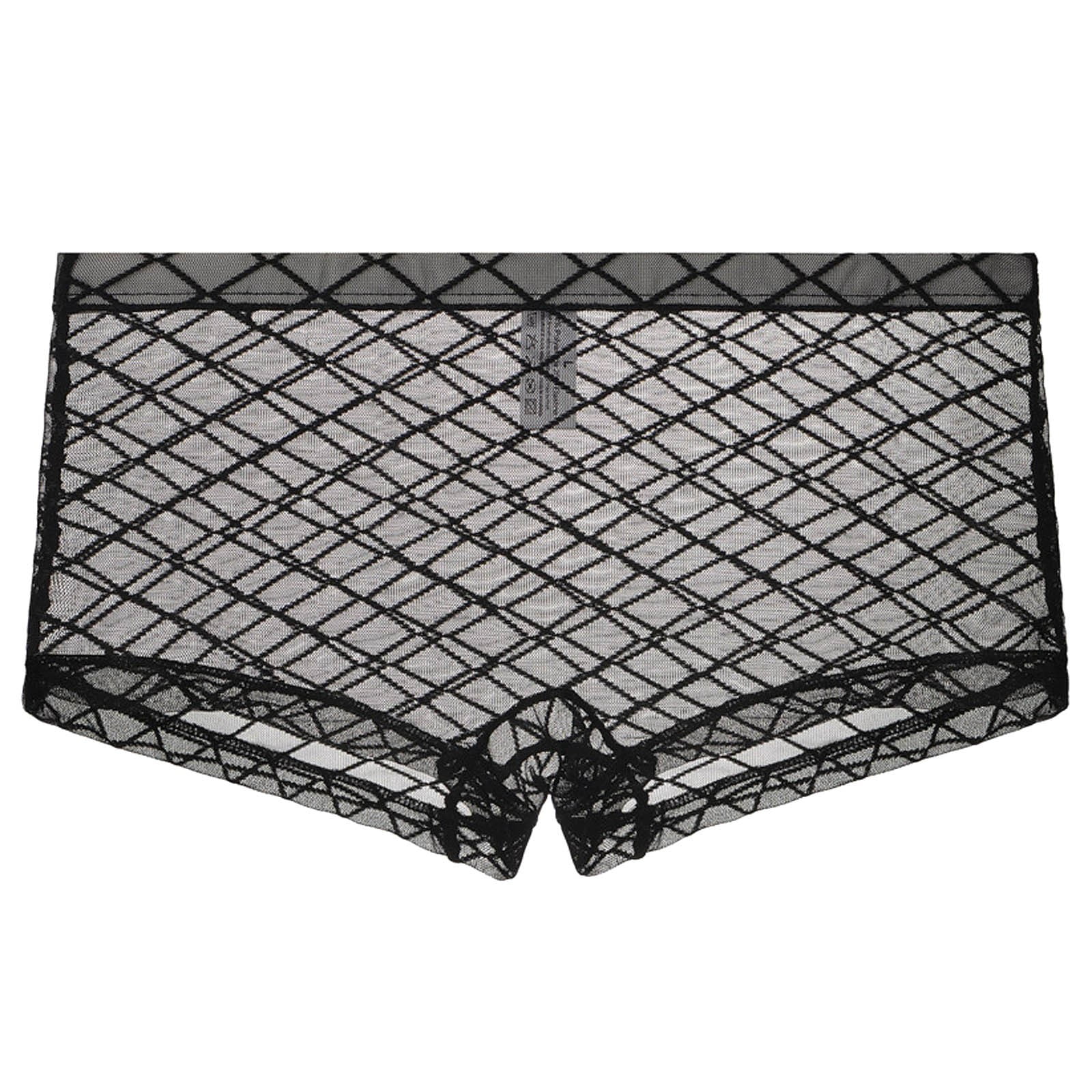 MSJUHEG Boxers For Men Mens Boxer Briefs Mens Ice Silk Transparent ...