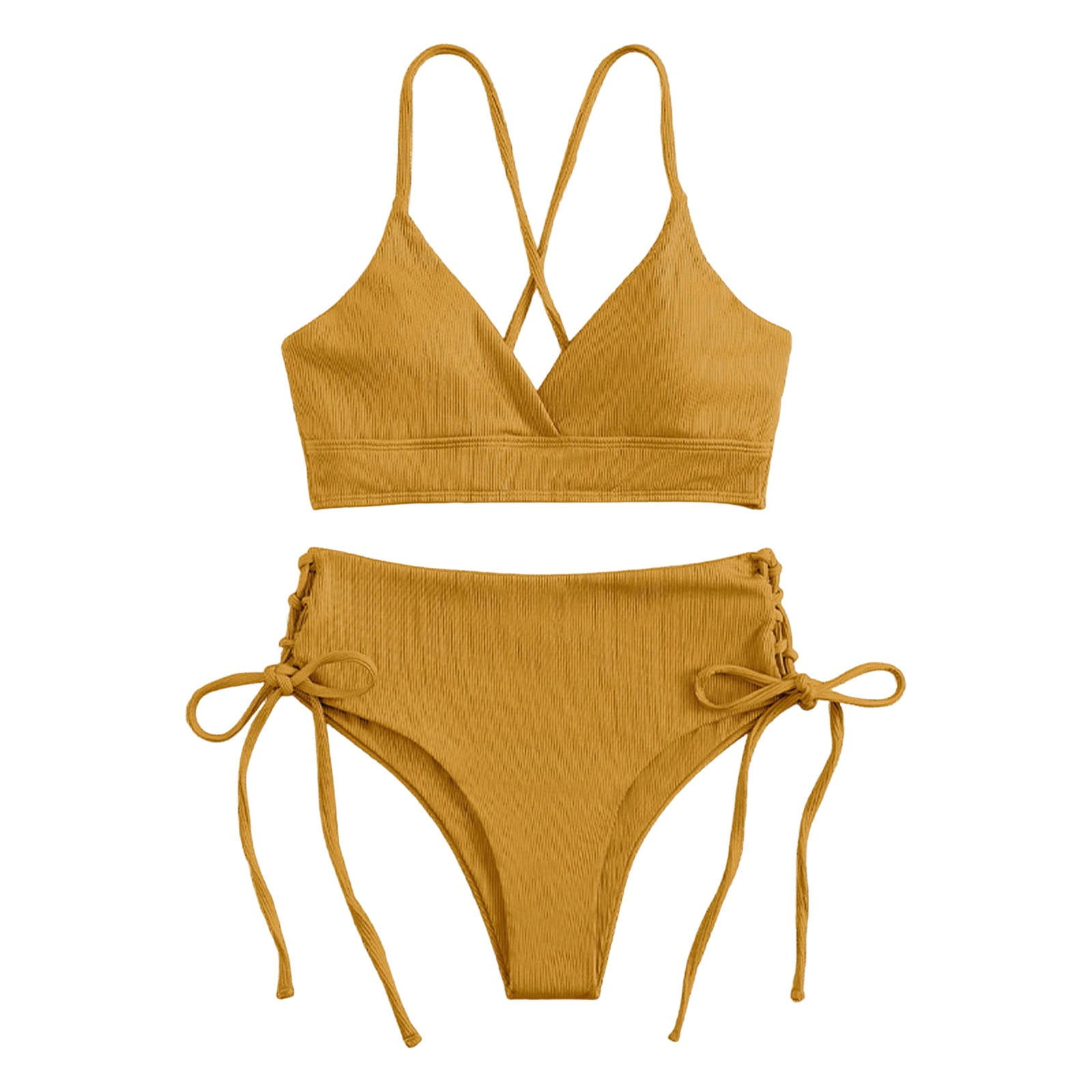 MSJUHEG Bralette Bikini Set,2 Piece Bikini Sets,Thong Bikini Sets for ...