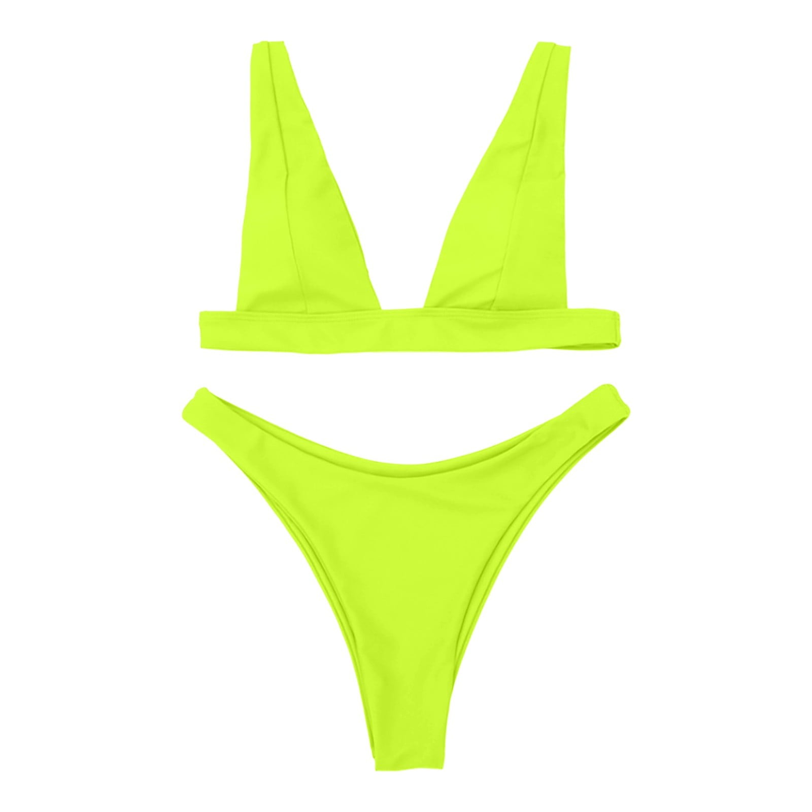 MSJUHEG Bralette Bikini Set,Spaghetti Straps,Tummy Control Bikini for ...