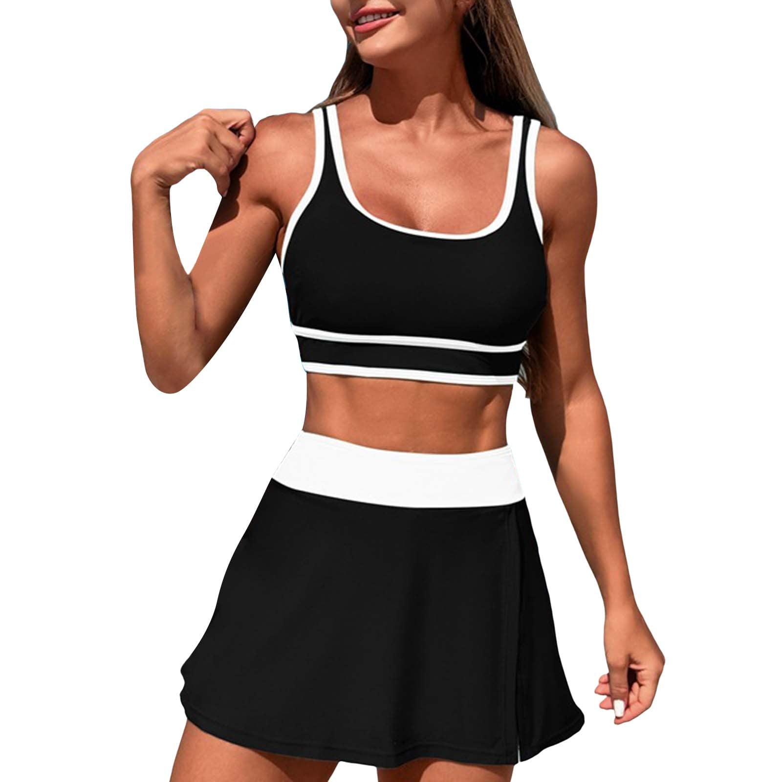 MSJUHEG Bralette Bikini Set,Tummy Control Swimsuits for Women,Summer ...