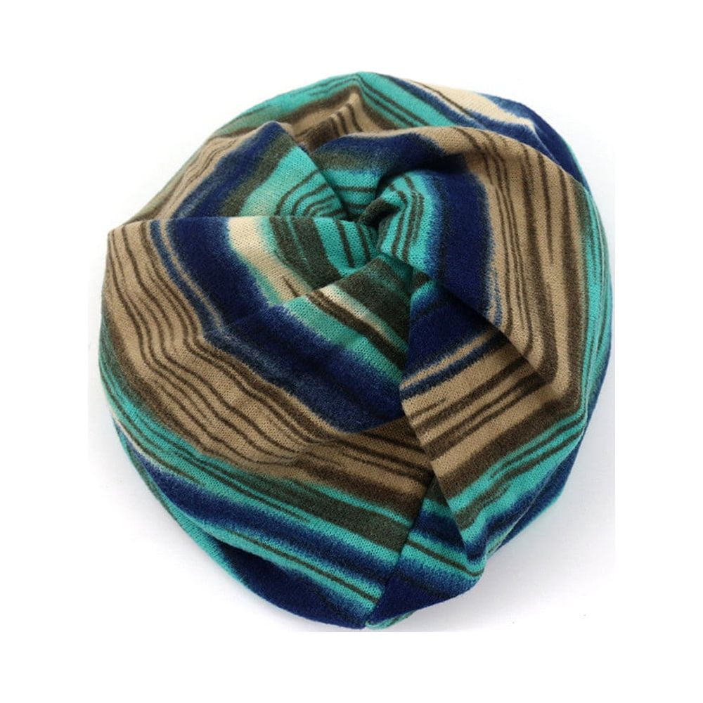 MSJUHEG Hats For Men Bucket Hat Unisex Stripe Print Scarf Beanie Cap ...