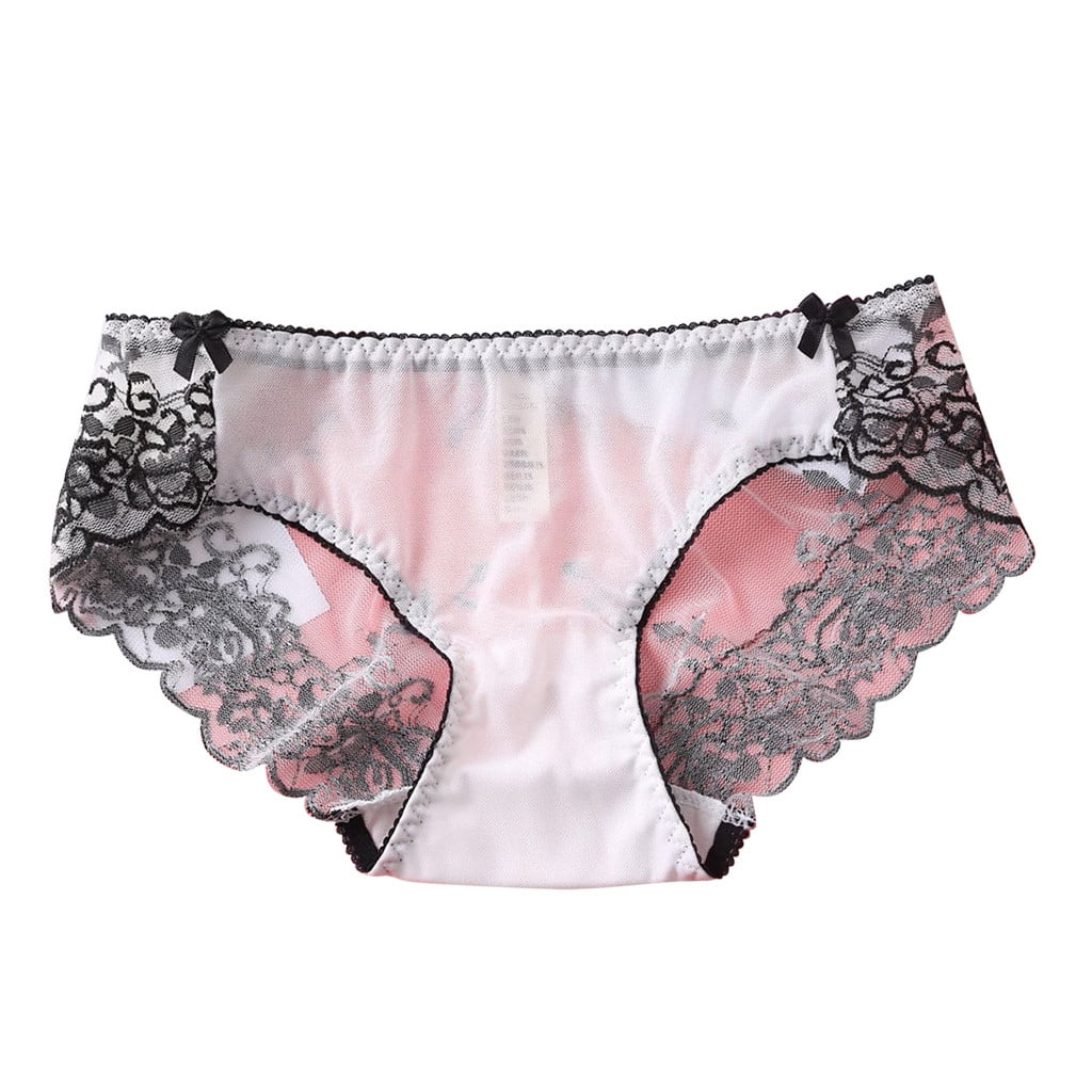 MSJUHEG Womens Women Pantie Lace Knicker High Elastic Embroidery Yarn ...