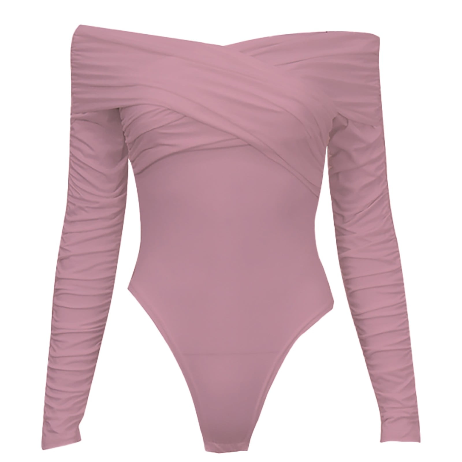 MSJUHEG Long Sleeve Body Suits Womens,Womens Jumpsuits,Shorts Bodysuit ...