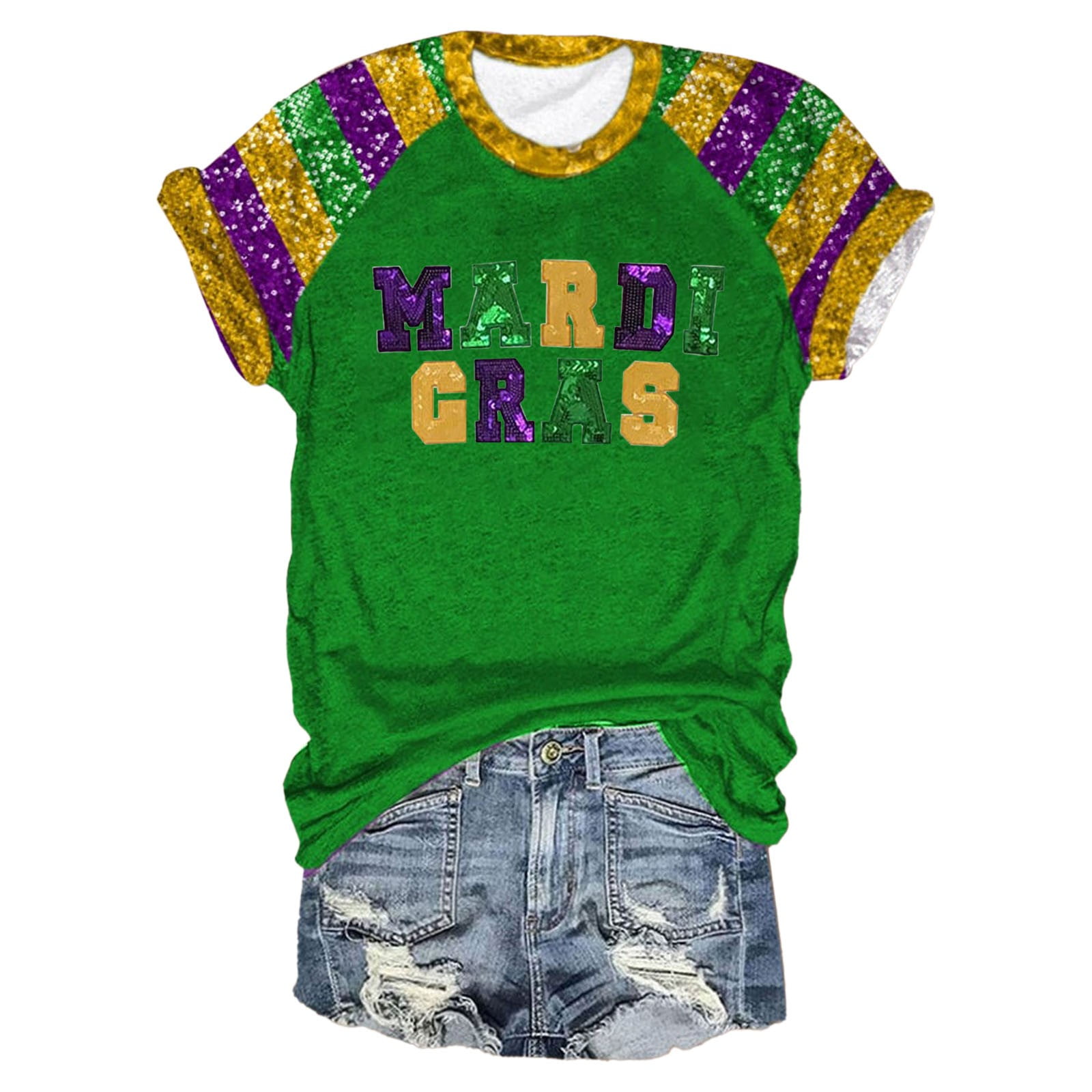 MSJUHEG Mardi Gras Shirts for Women,graphic Tees,carnival Tshirts,women ...