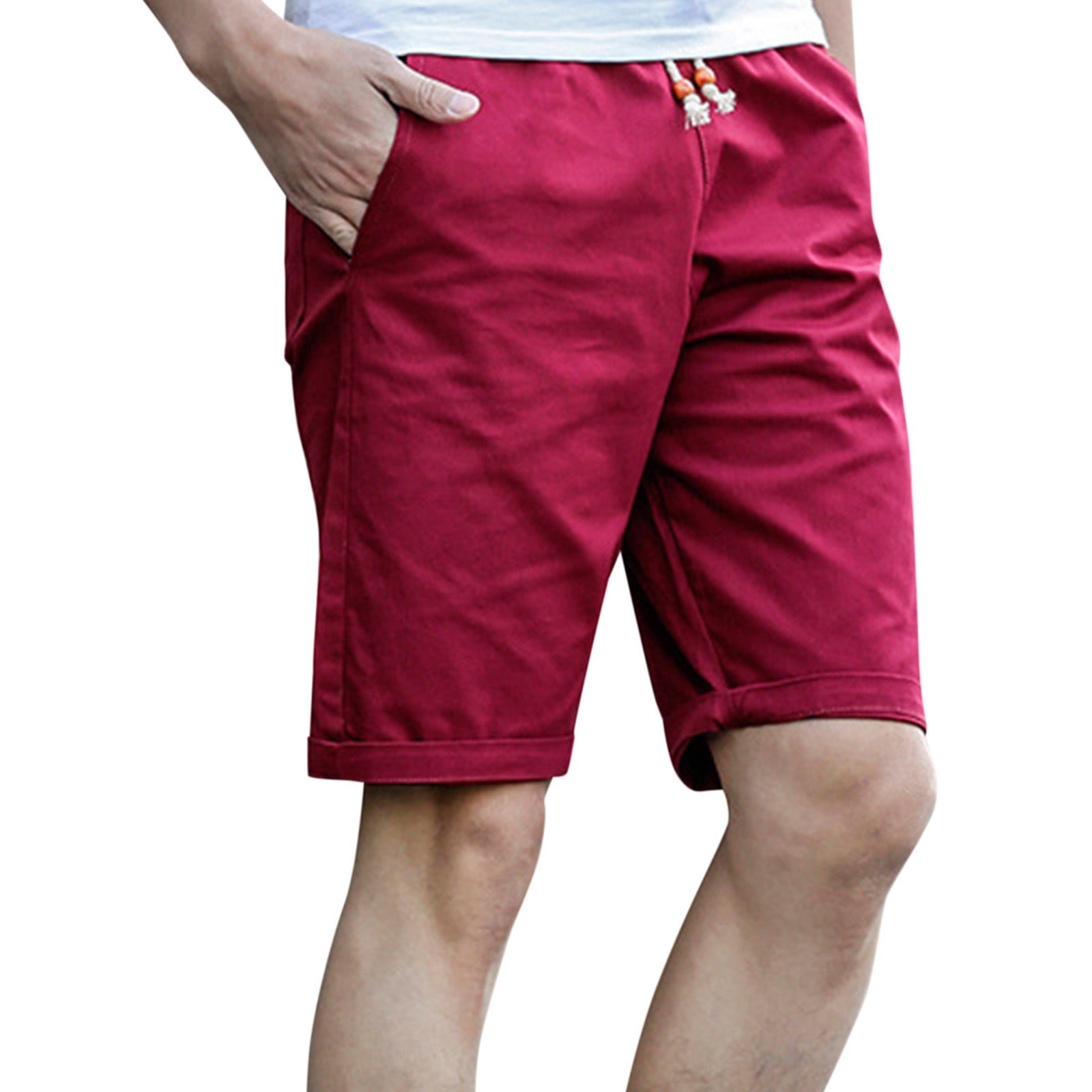 MSJUHEG Mens Shorts Men'S Shorts New Shorts Cropped Pants Washed Beach ...