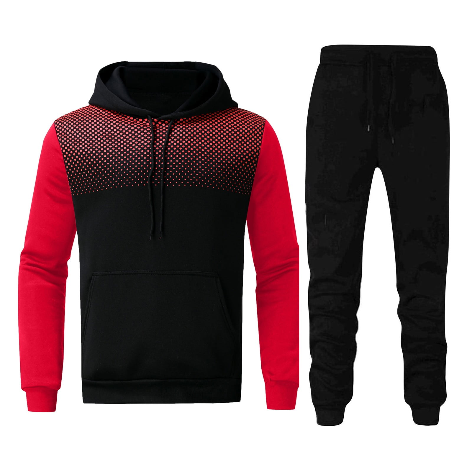 MSJUHEG Mens Sweatpants Hoodies Round Neckline Long Sleeve Fall/Winter ...