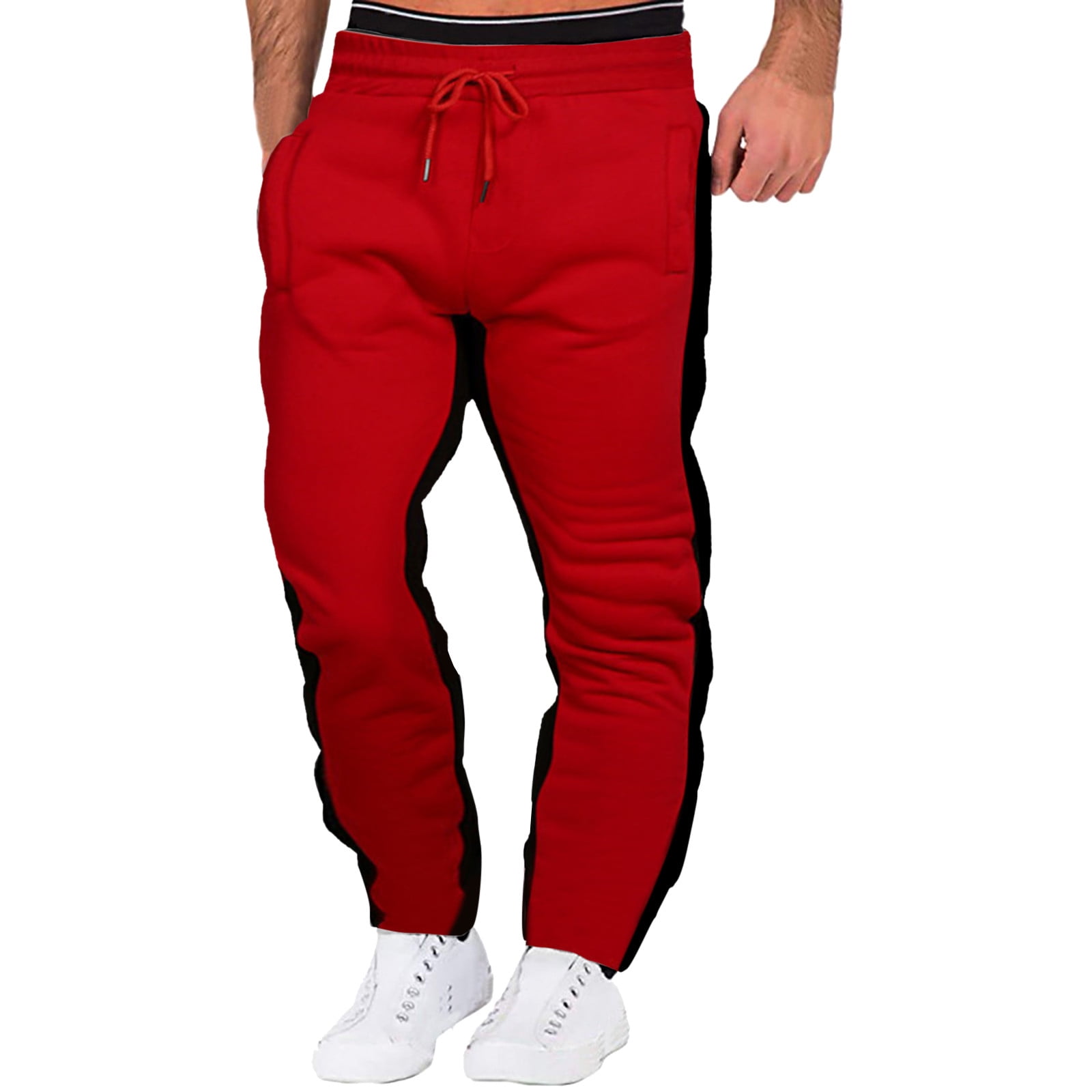 MSJUHEG Mens Sweatpants Men'S Pants Mens Autumn Winter High Street ...