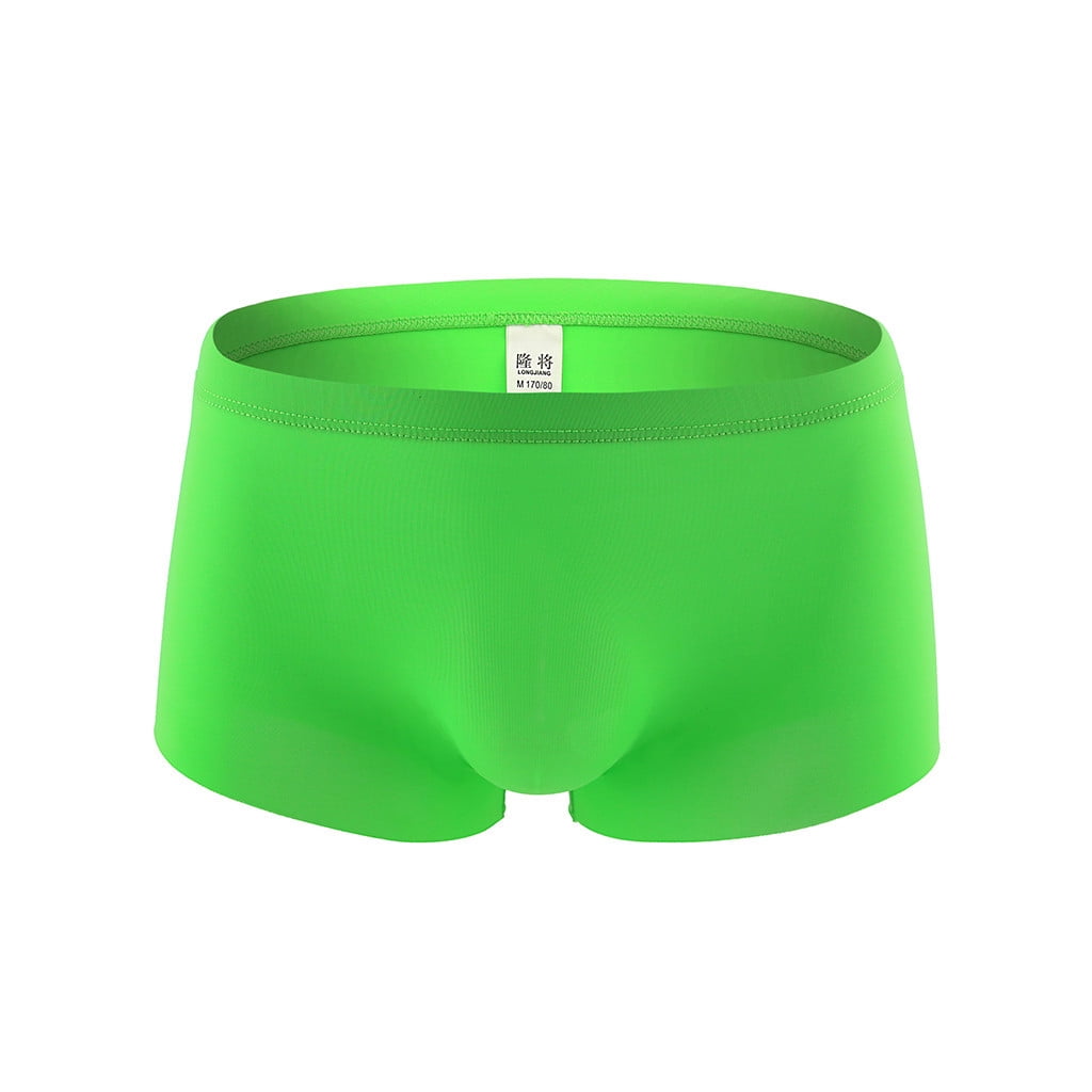 Msjuheg Mens Underwear Mens Boxers Mens Fashion Splicing Soft Briefs