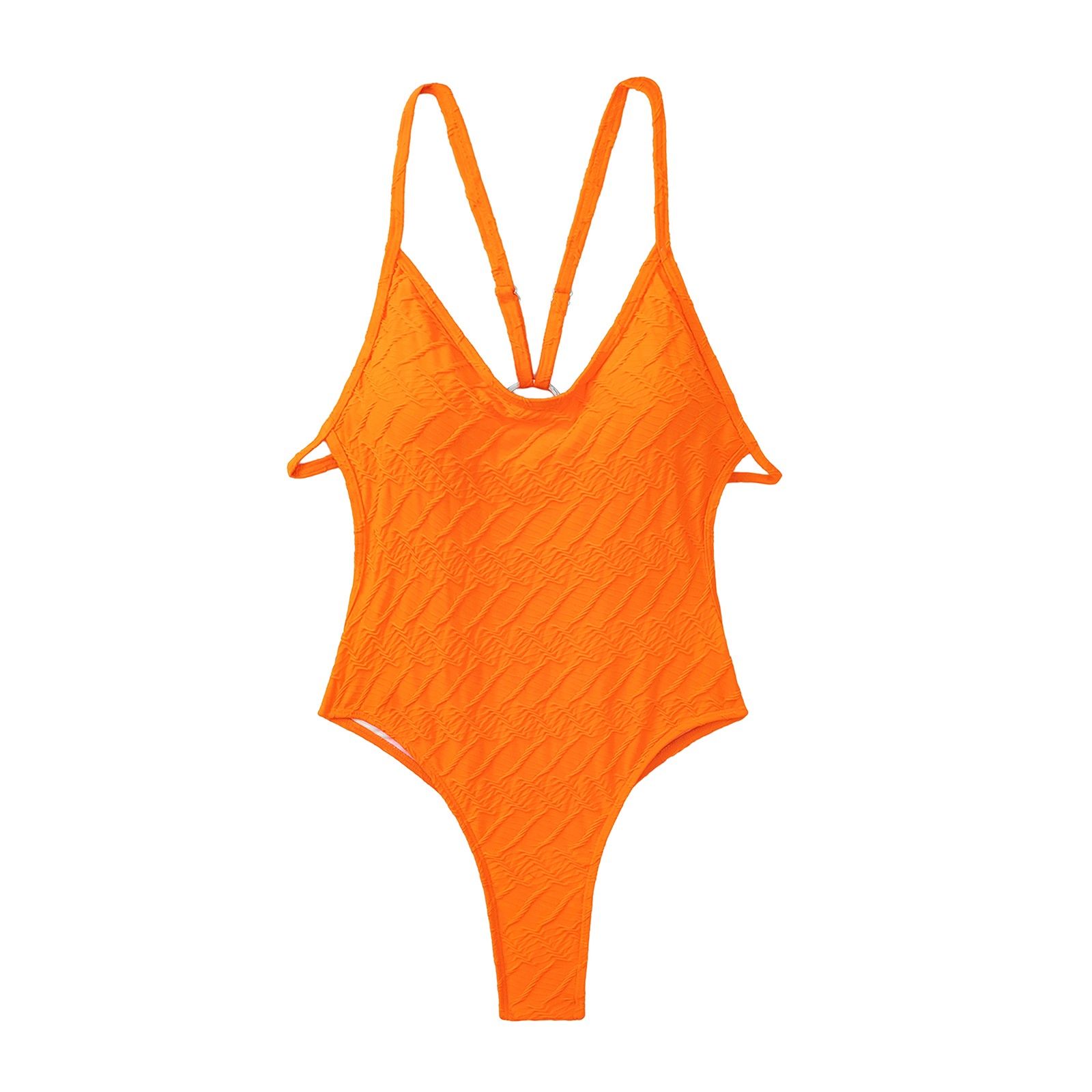 MSJUHEG One Piece Bathing Suit for Women,High Cut Swimsuit,Strapless ...