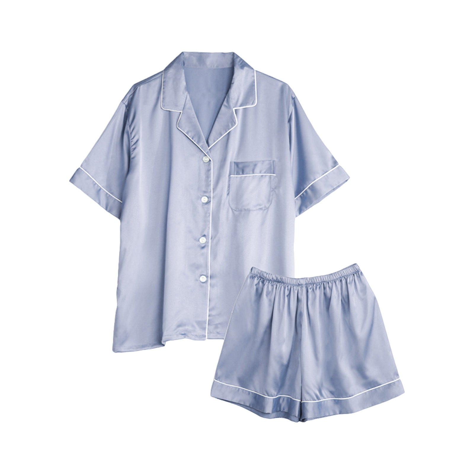 MSJUHEG Pajama Sets For Women 2 Piece Womens Pajamas Silk Pajamas For ...