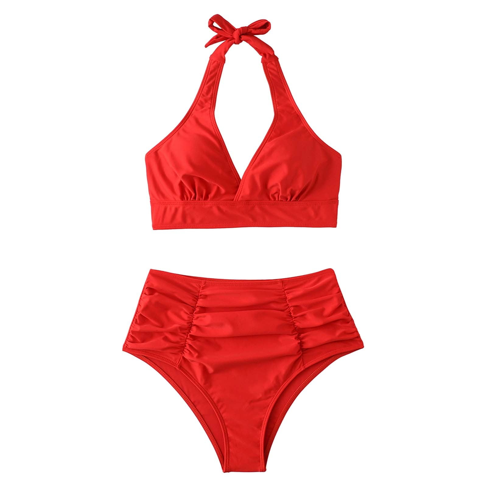 MSJUHEG Push Up Bathing Suits for Women,High Waisted Bikini Sets for ...