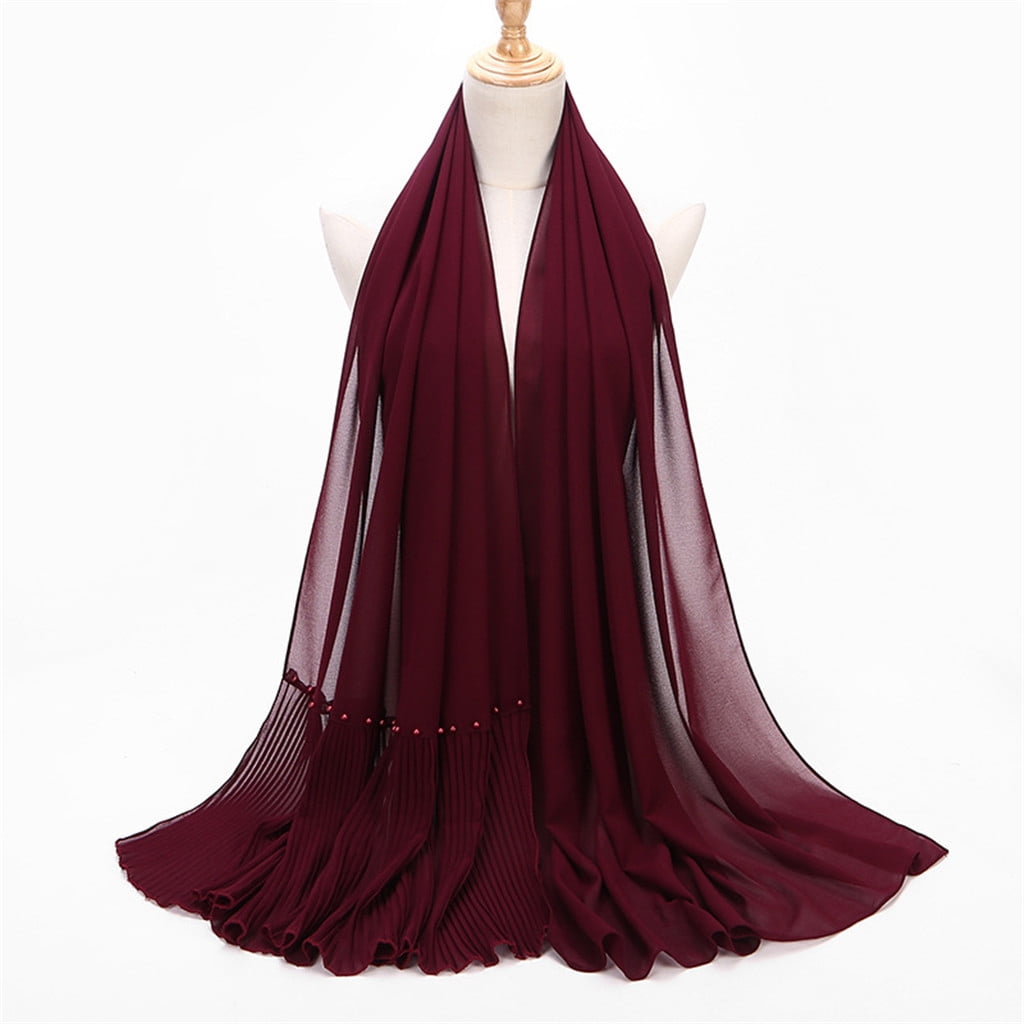 MSJUHEG Scarf Shawls And Wraps Muslim Hijab Amira Headscarf Muslim Maxi ...