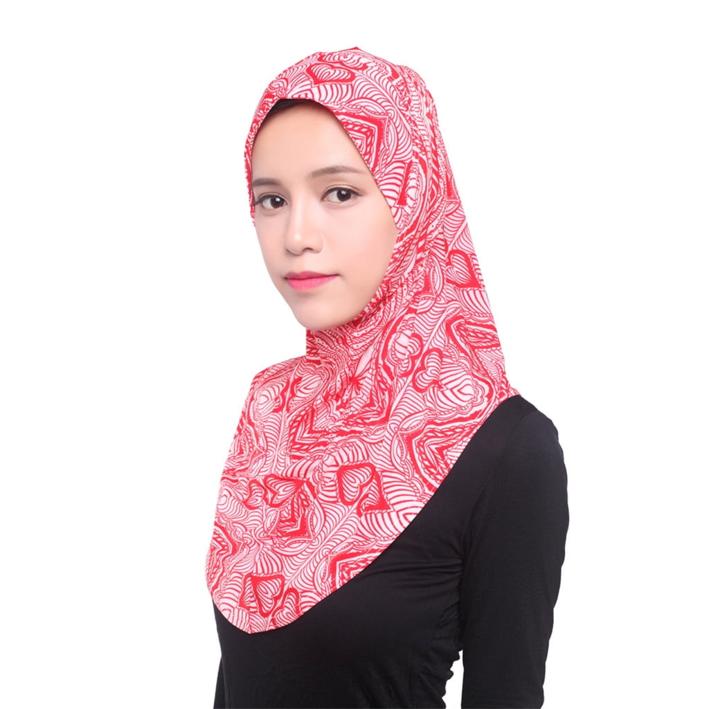 MSJUHEG Scarf Shawls And Wraps Muslim Women Inner Hijab Headscarf Cap ...