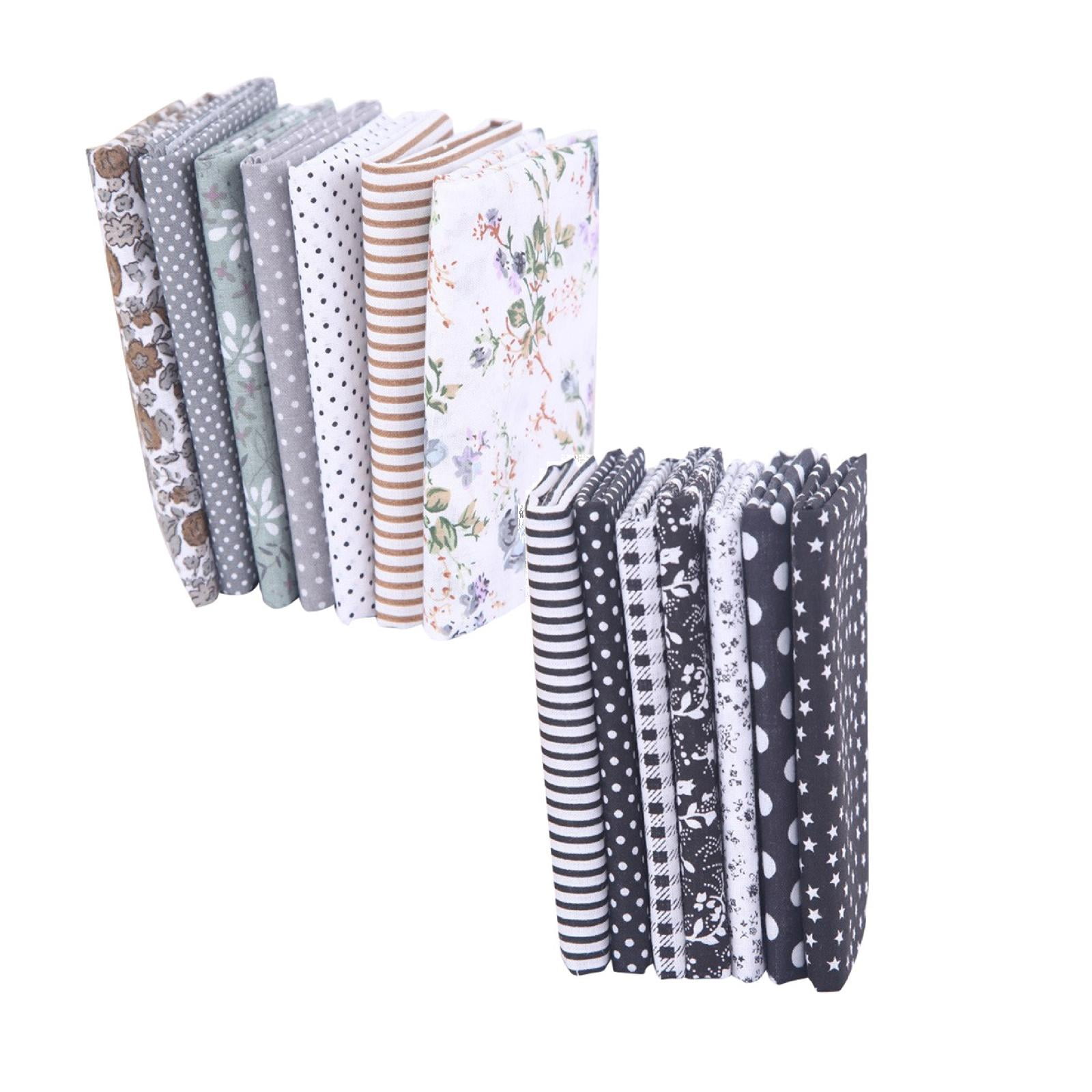 MSJUHEG Sewing Kit Yarn Cotton Crafts Fabric Bundle Patchwork Squares Quilting Sewing Patchwork ...