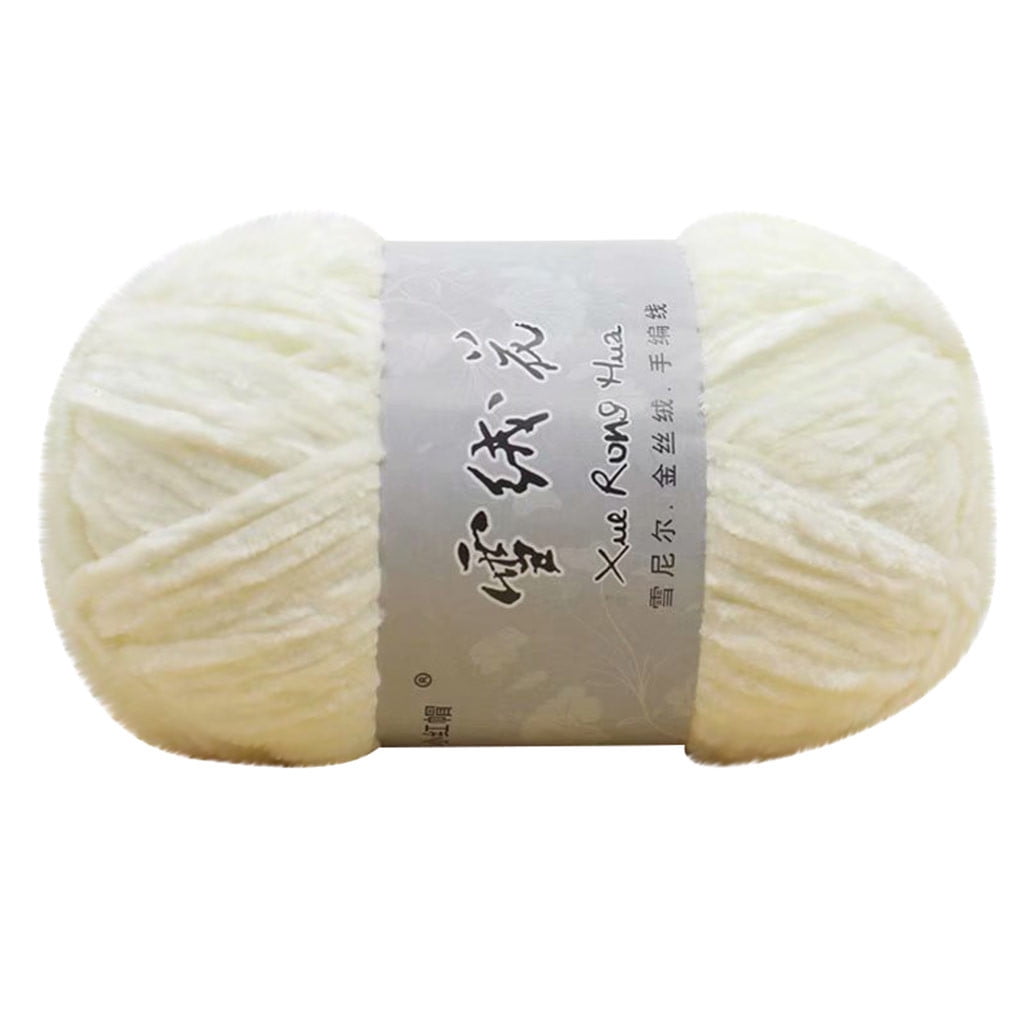 MSJUHEG Sewing Kit Yarn Gold Velvet Chenille Medium Thick Wool Thread ...