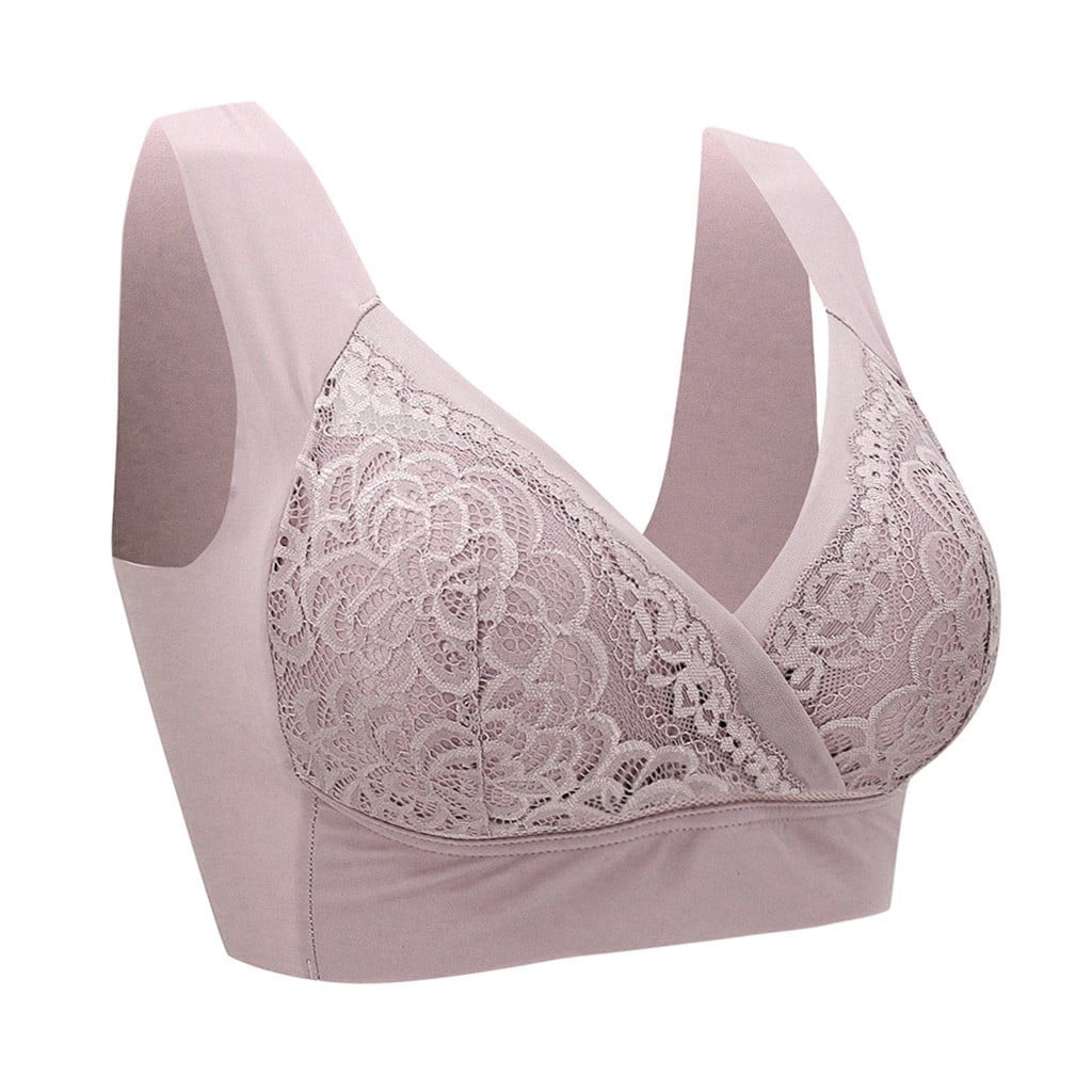 MSJUHEG Sports Bra Womens Women'S Air Permeable Extra Support Wirefree ...