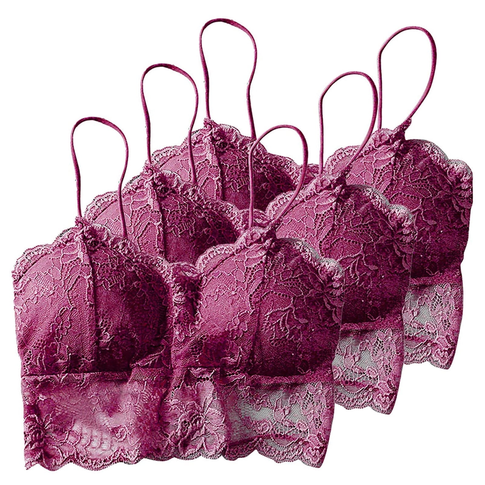 MSJUHEG Strapless Bra Sticky Bra 3Pc Women Vest Have A Chest Pad ...