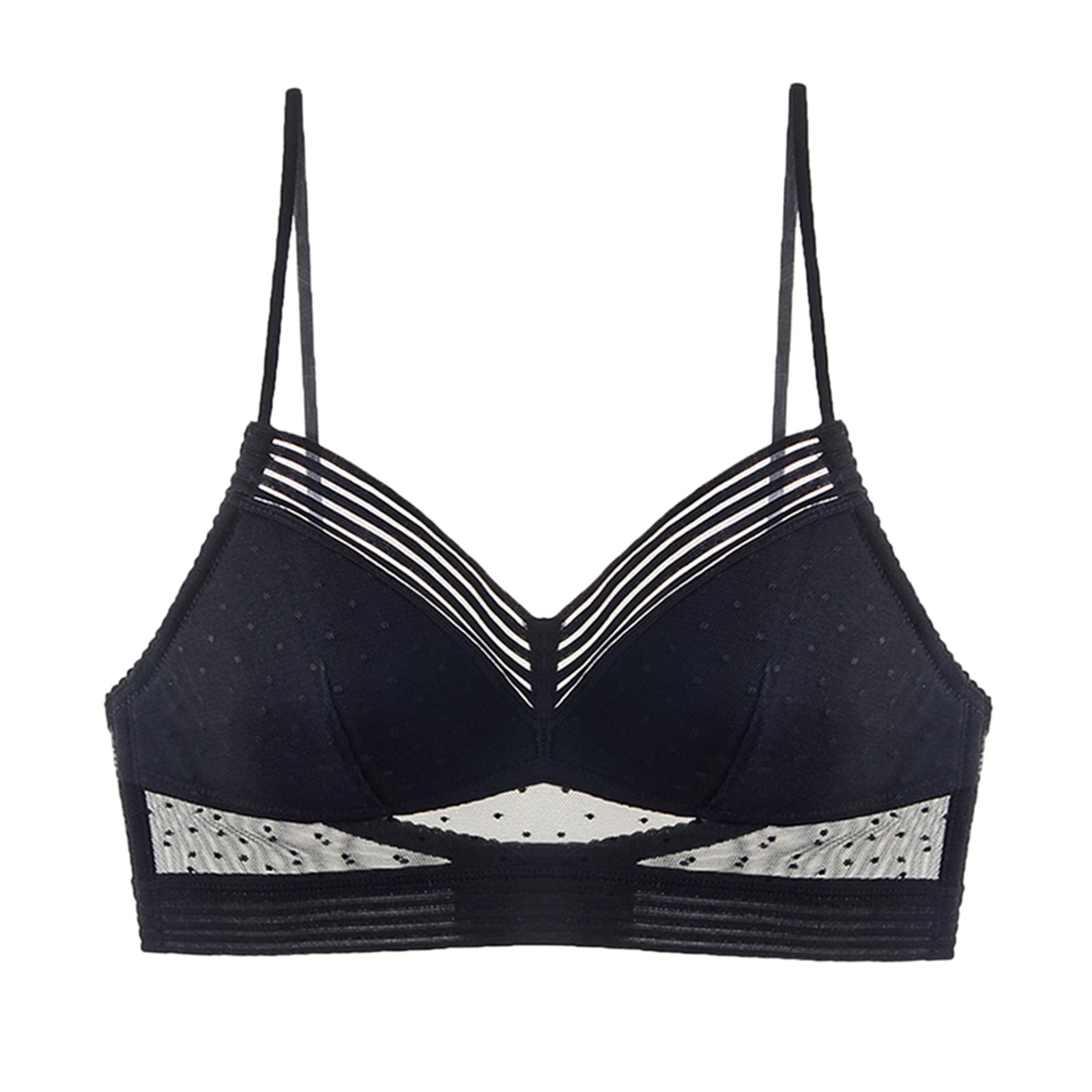 MSJUHEG Strapless Bra Bra Womens No Steel Ring French Underwear Big ...