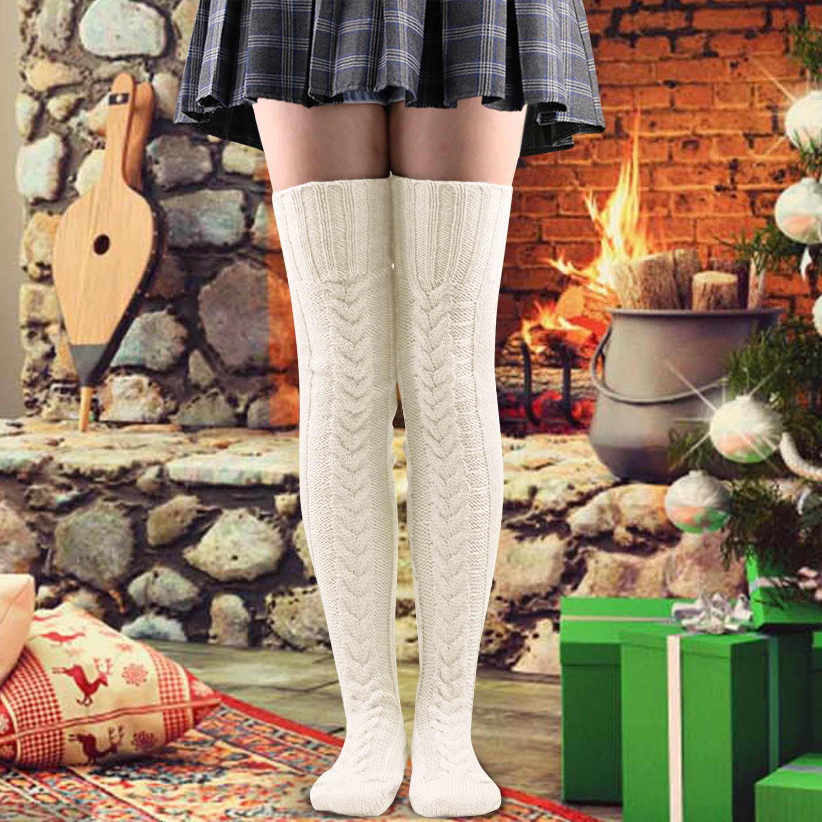 MSJUHEG Thigh High Socks,Programmer Socks,Thigh High Compression Socks ...