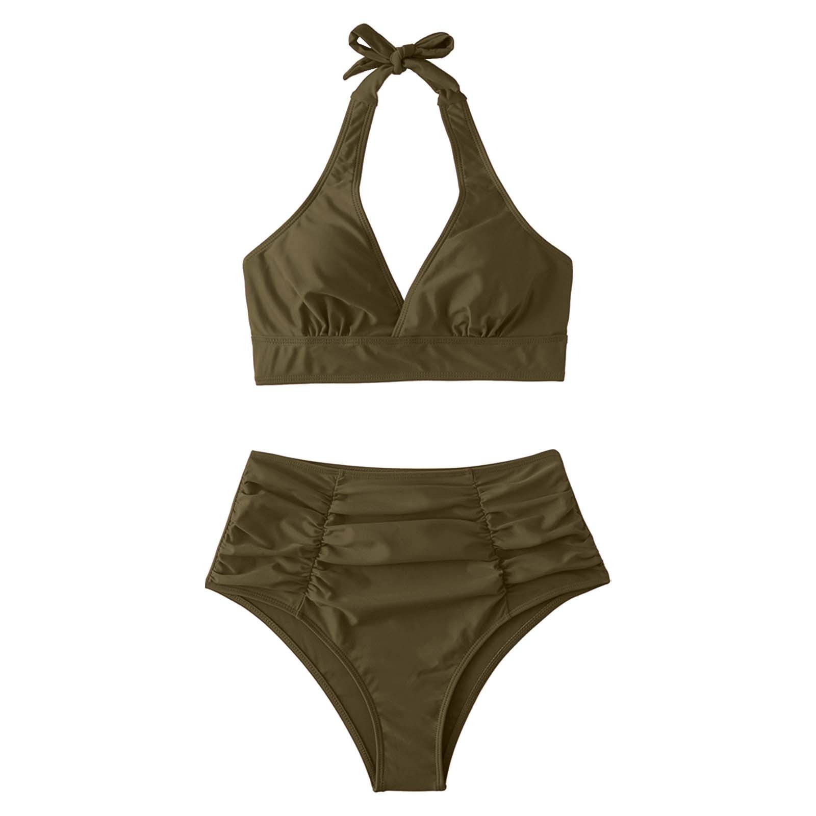 MSJUHEG Tie Back Bathing Suit,Plus Size Bathing Suit for Women,Thong ...
