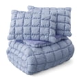 Mainstays Kids Light Purple Solid Puffy Comforter Set, Full/Queen, 3 ...