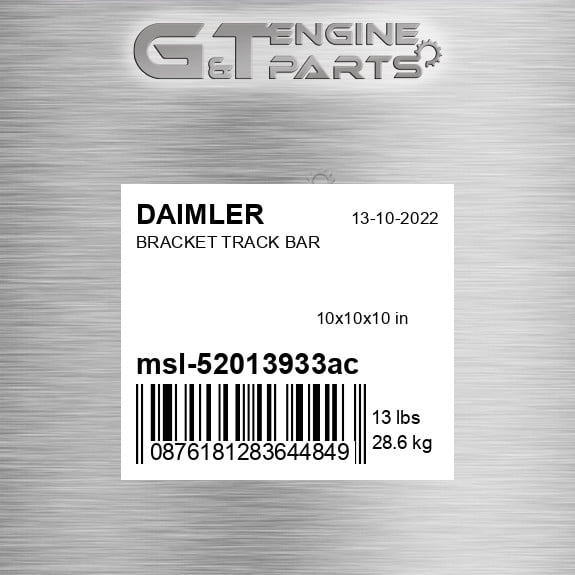 MSL 52013933AC BRACKET TRACK BAR fits DAIMLER (New OEM) - Walmart.com