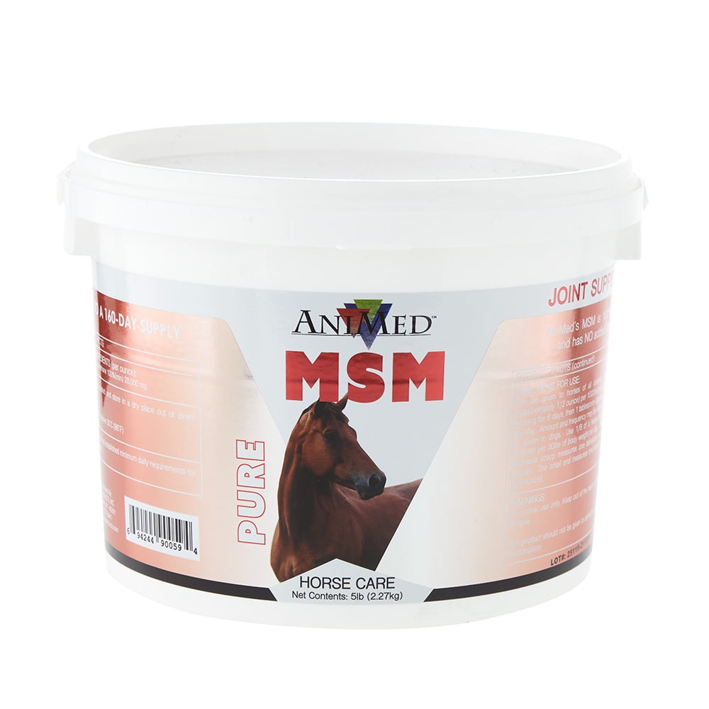 Durvet Animed MSM Powder Supplement for Horses and Dogs, Reduces Joint ...