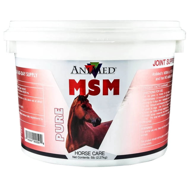 Durvet Animed MSM Powder Supplement for Horses and Dogs, Reduces Joint ...