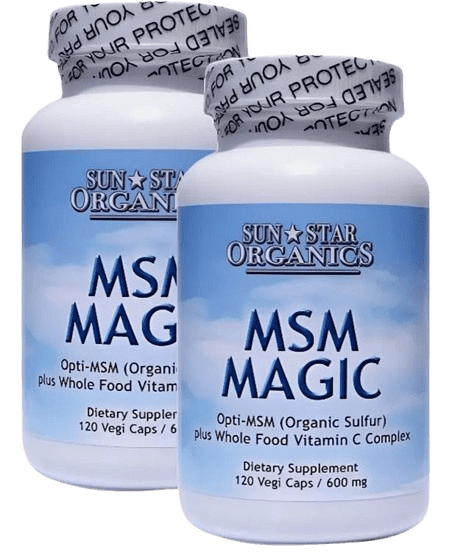 MSM Magic - MSM plus Whole Food Vitamin C Complex- 120 Vegi Caps (2 ...