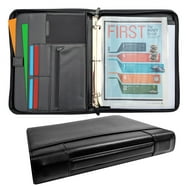 Cambridge Zipper 3-Ring Binder with Notepad, Calculator, 200 Sheets, 8 ...