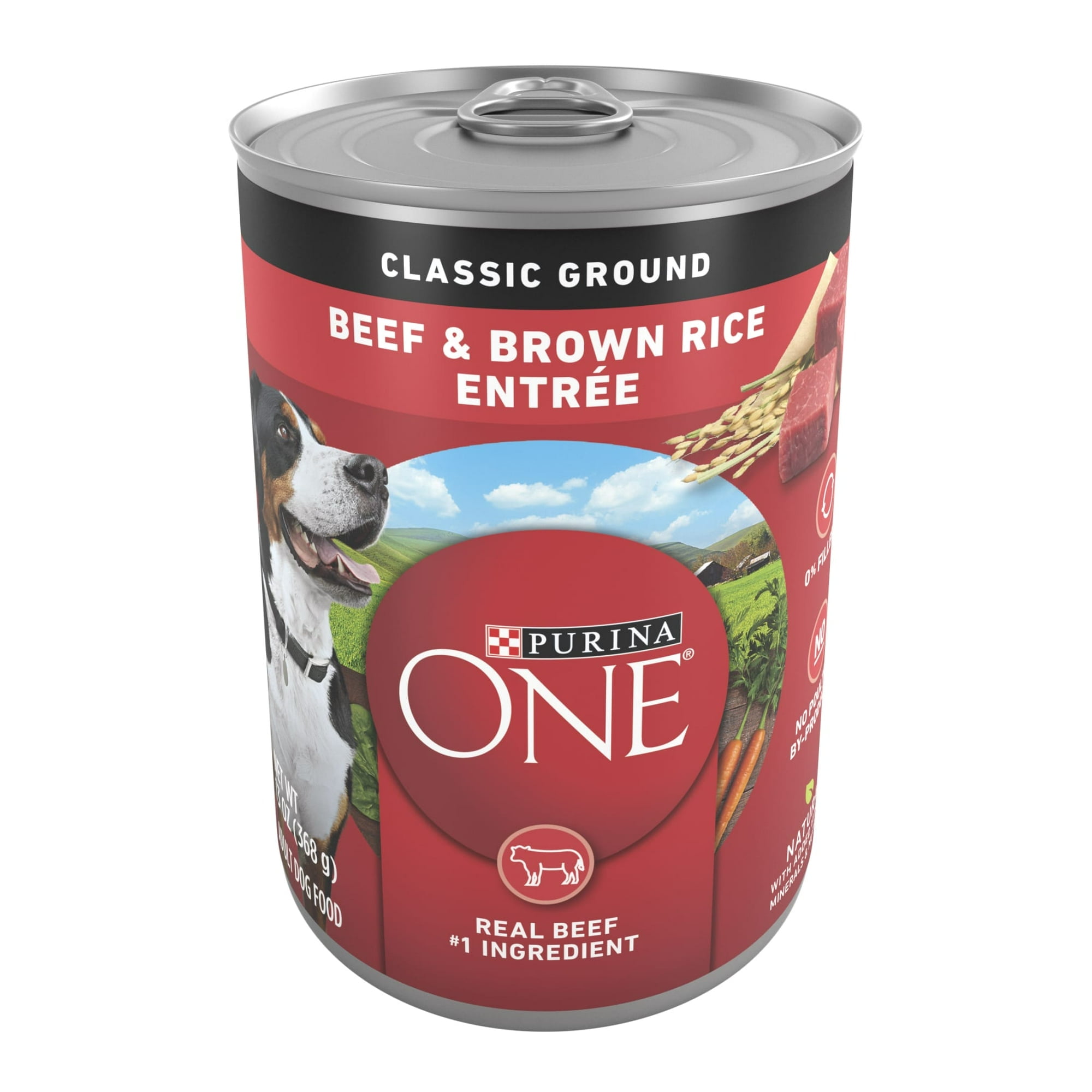MSPet Bite ONE High Protein Natural Beef & Brown Rice Ground Wet Dog ...