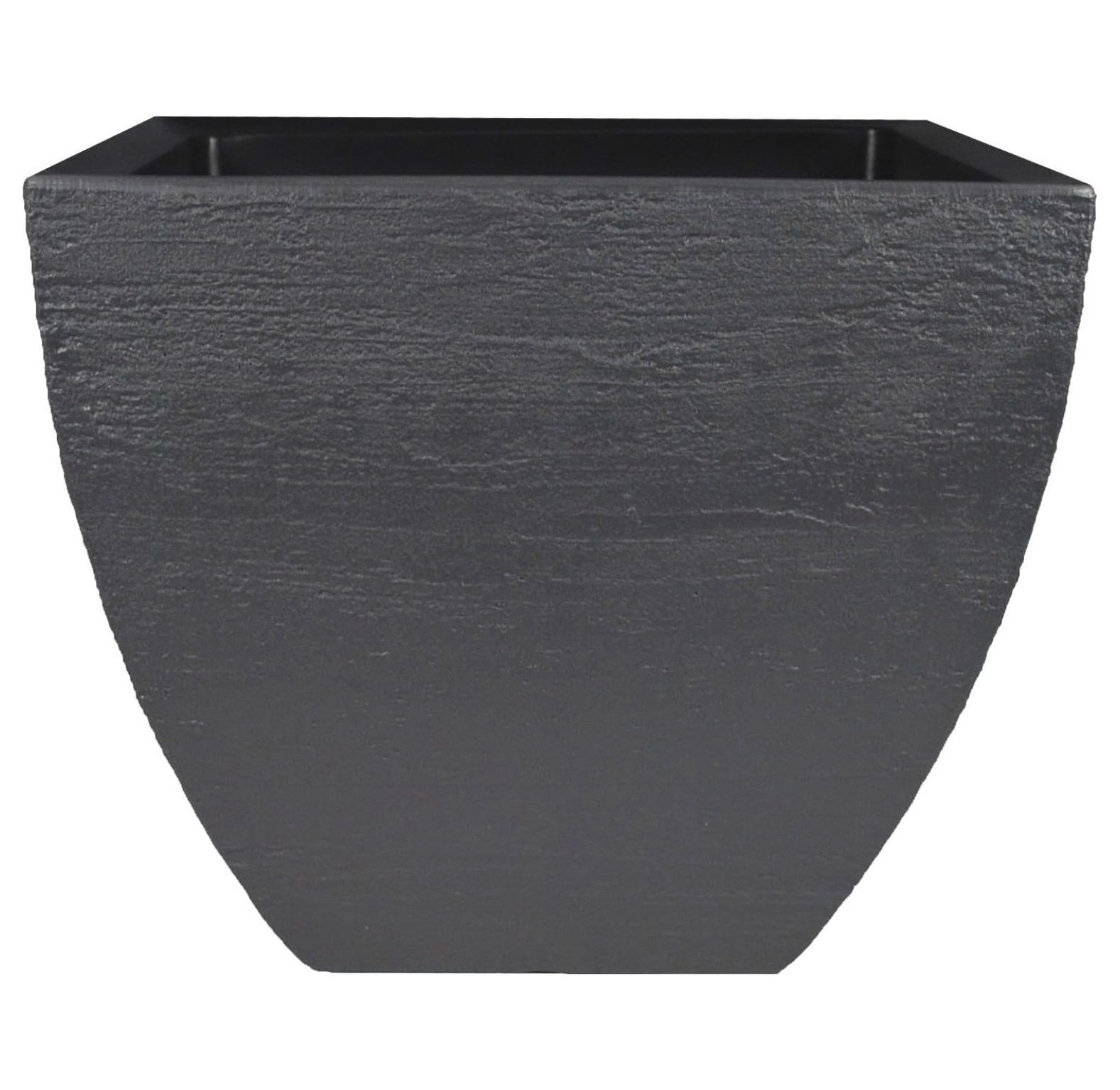 MSQ16SL Modern Square Garden Planter, 16-Inch, Slate - Walmart.com