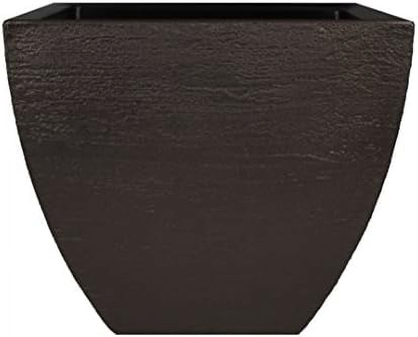 MSQ20ES Modern Square Garden Planter, 20-Inch, Espresso - Walmart.com
