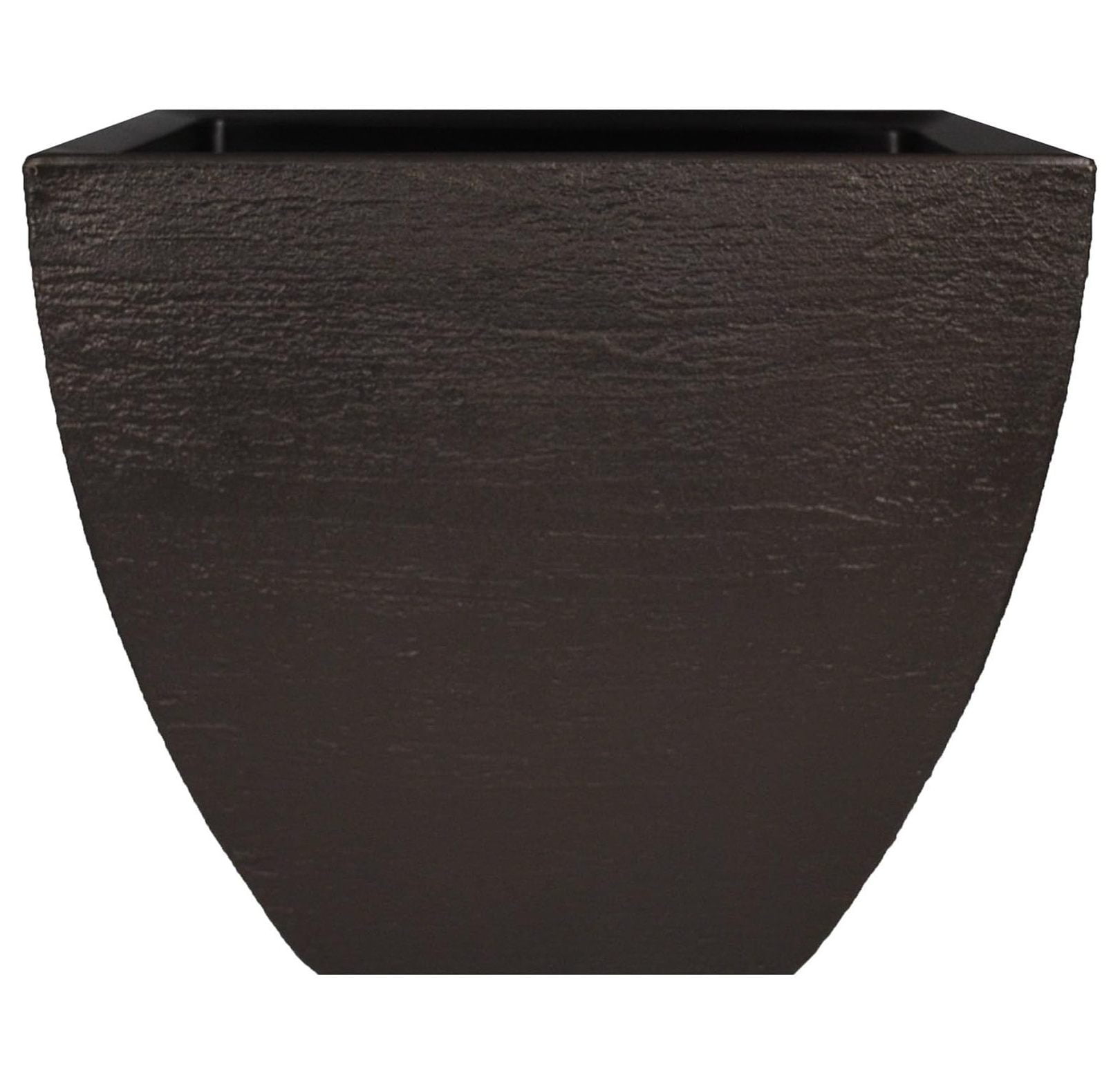 MSQ20ES Modern Square Garden Planter, 20-Inch, Espresso - Walmart.com