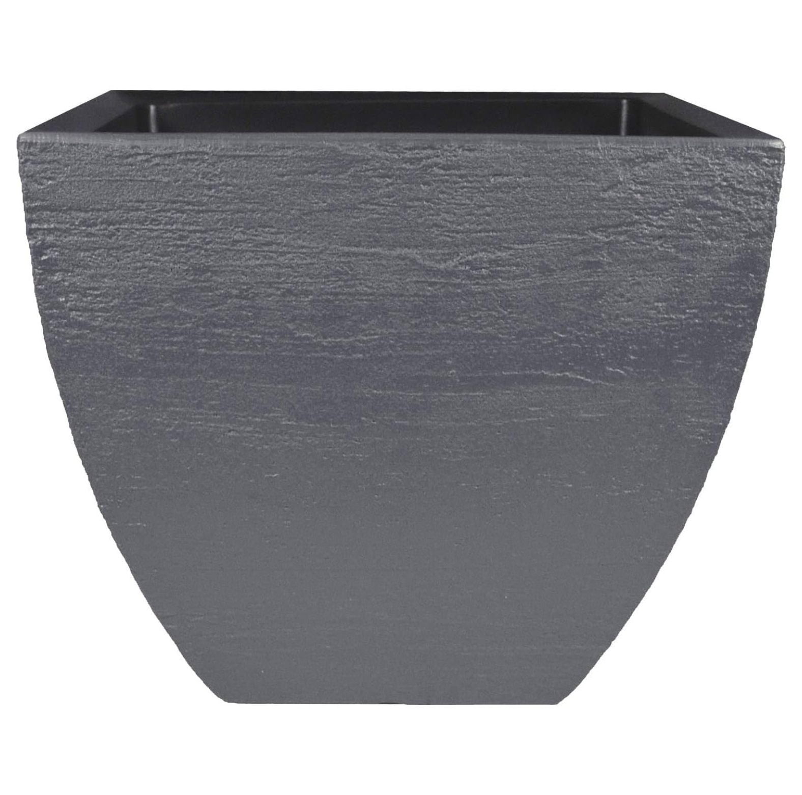 MSQ20SL Modern Square Garden Planter, 20-Inch, Slate - Walmart.com