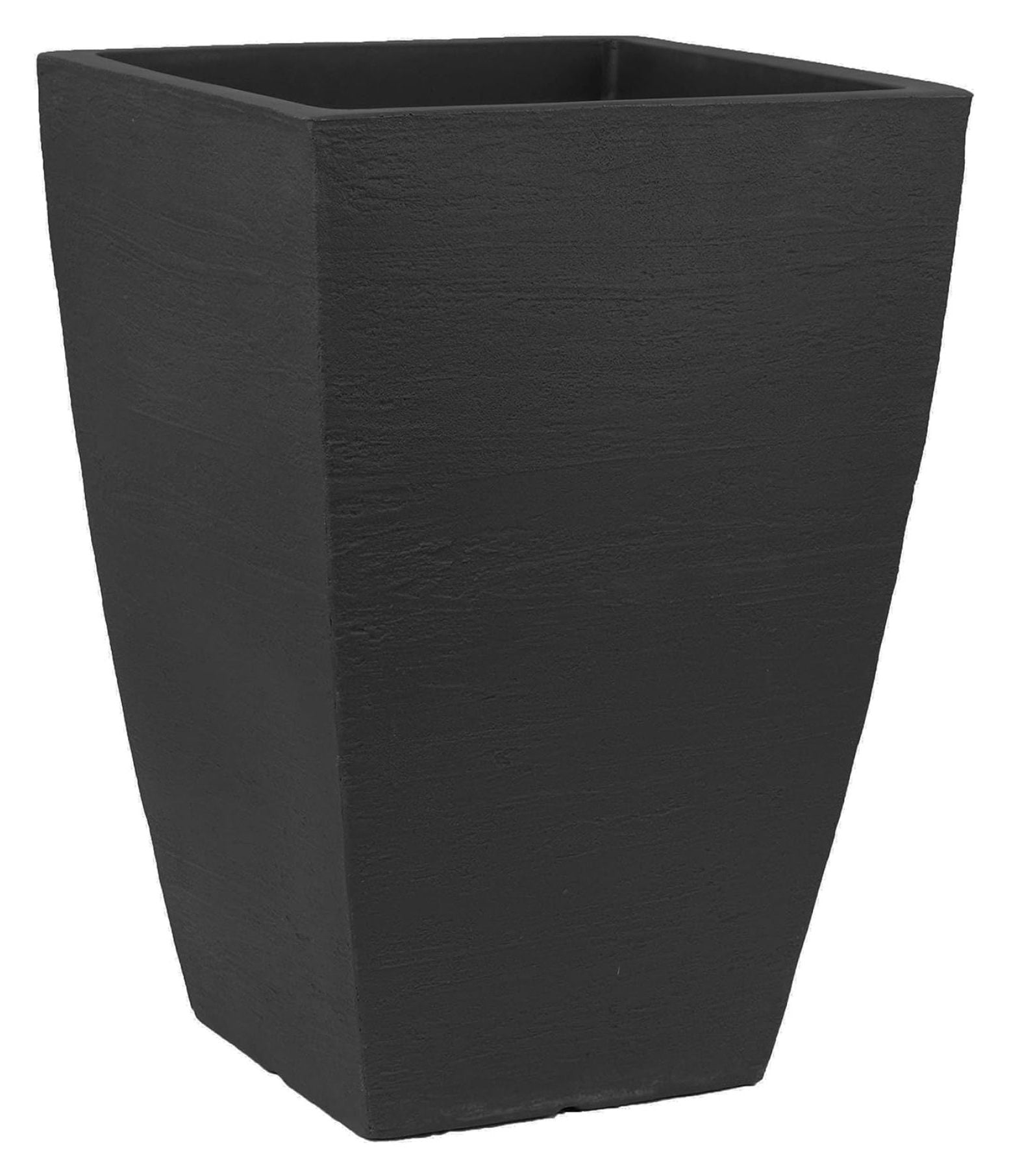 MSQT19BK Modern Square Garden Planter, 19-Inches Tall, Black - Walmart.com