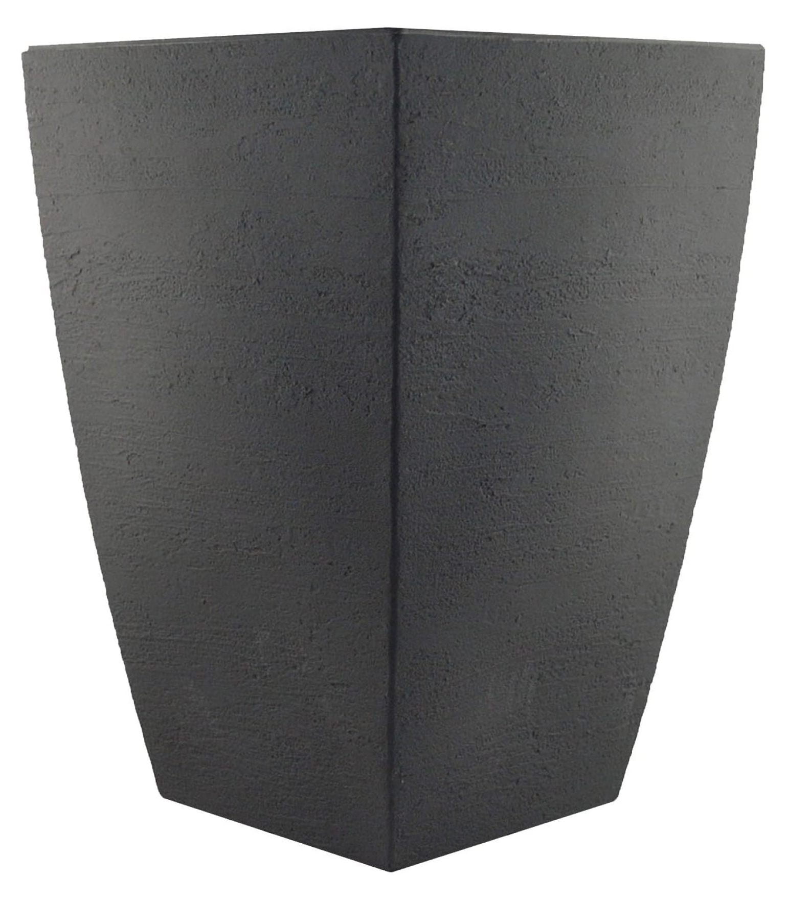 MSQT19SL Modern Square Garden Planter, 19-Inch, Slate - Walmart.com