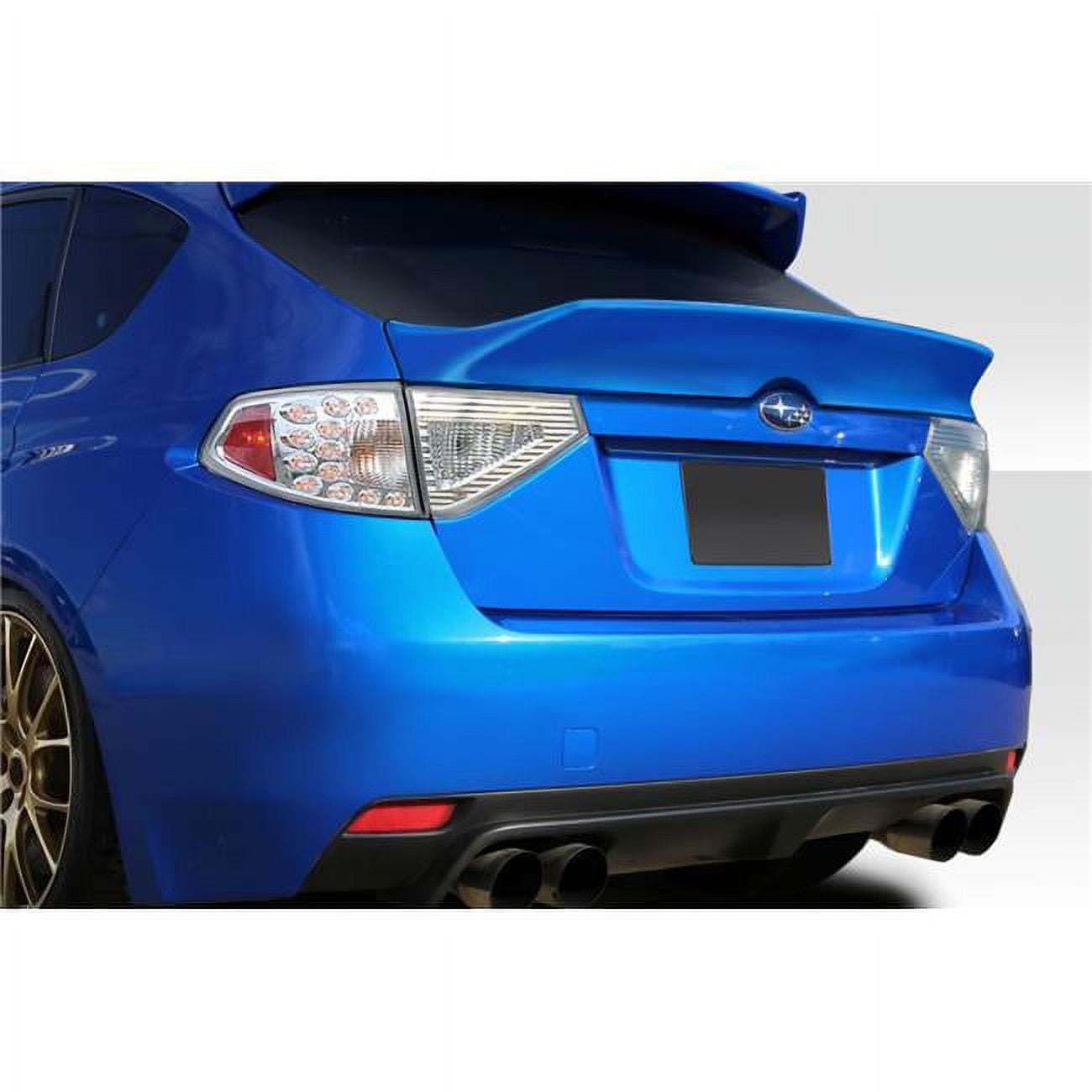 MSR Style Fiberglass Middle Rear Lip Spoiler Unpainted for 2008-2011 ...