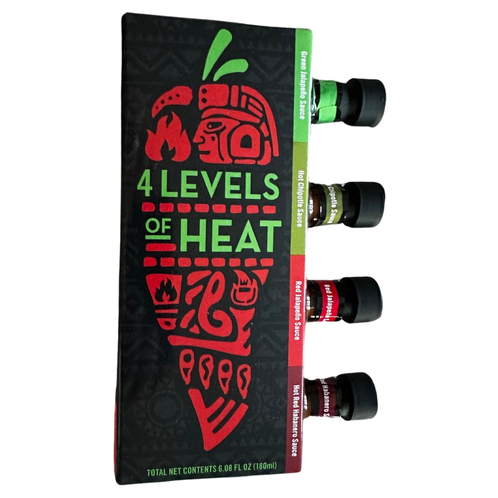 MSRF 4 Levels of Heat Chili Sauce Sampler 6.08 FL Oz (180ml) - Walmart.com