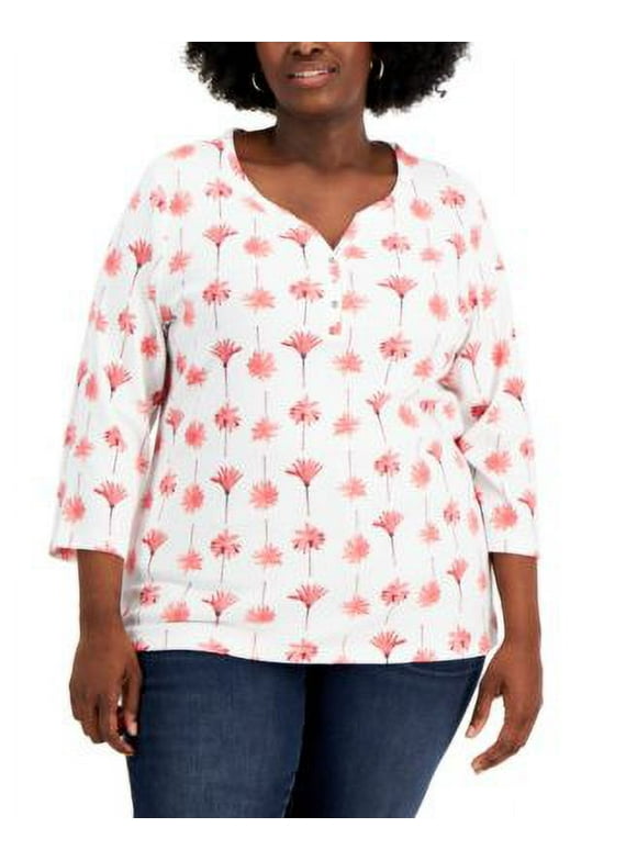 Karen Scott Plus Size Tops in Womens Plus - Walmart.com
