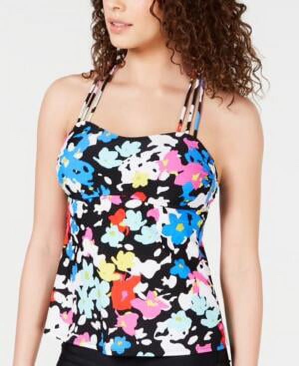 MSRP $30 Hula Honey Junior's Morning Glory Printed Tankini Top Swimsuit ...