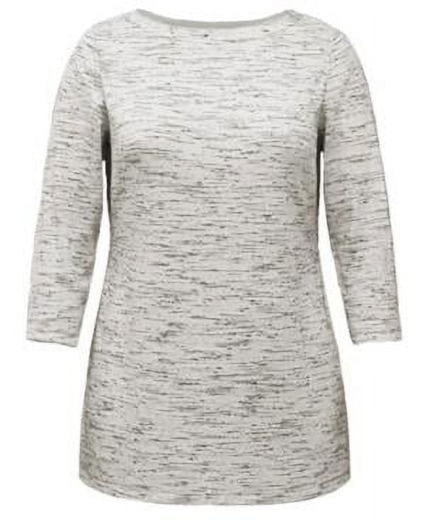 MSRP $37 Karen Scott Space-Dyed Boat-Neck Tunic Top White Size XL - Walmart.com