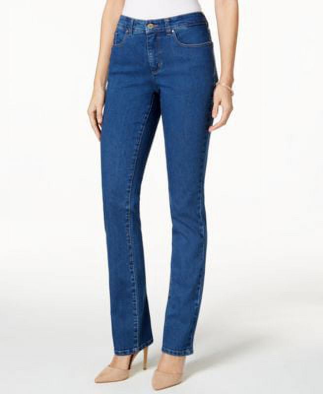 MSRP $60 Charter Club Petite Lexington Straight-Leg Jeans Blue Size 16 ...