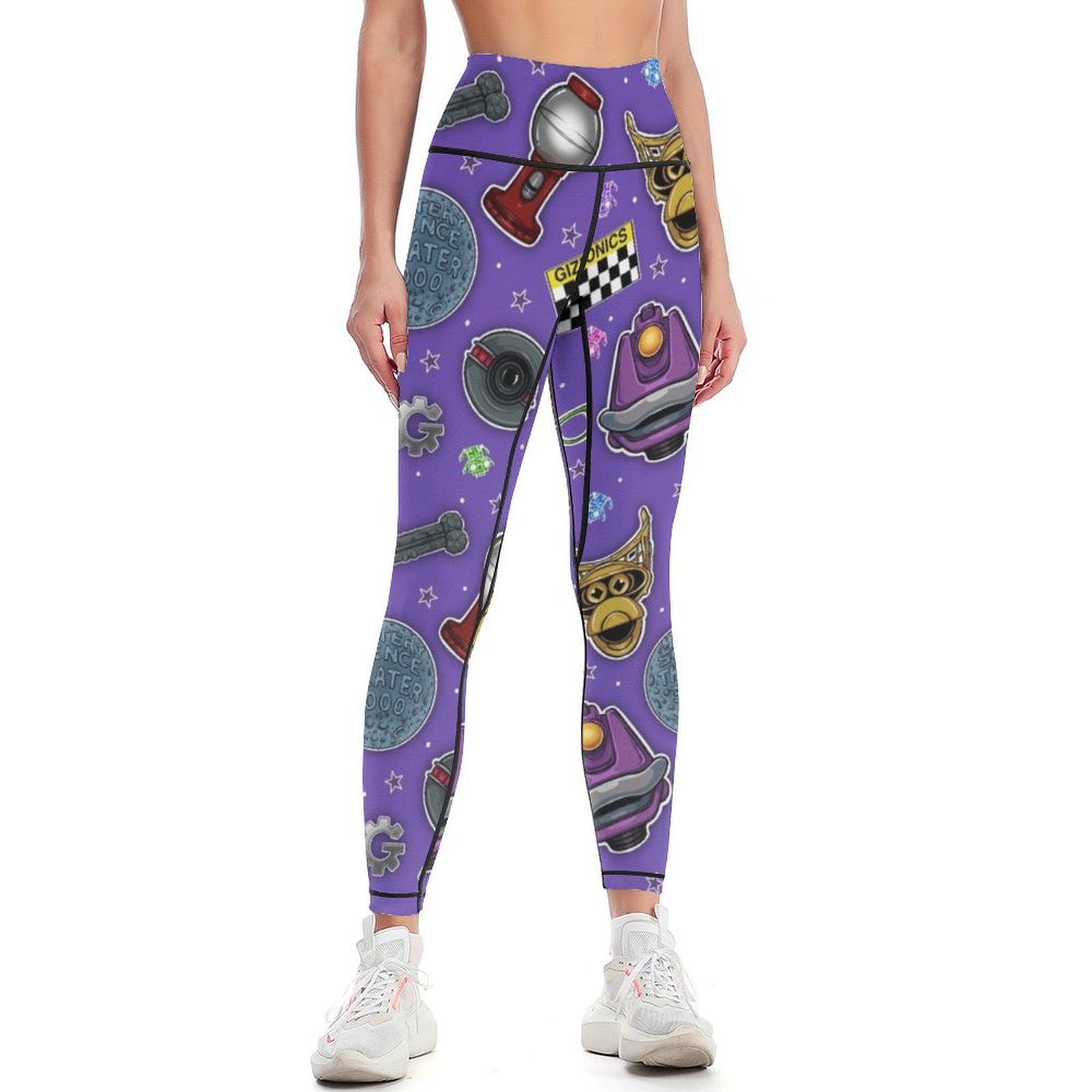 MST3K Pattern Leggings Fitness's gym clothes Tight fitting woman ...