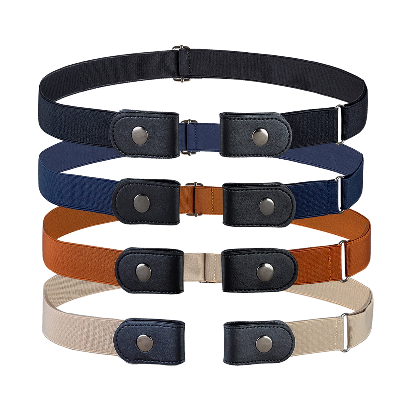 MSTOKIN No Buckle Stretch Belt Invisible Elastic Belt Buckleless Waist ...