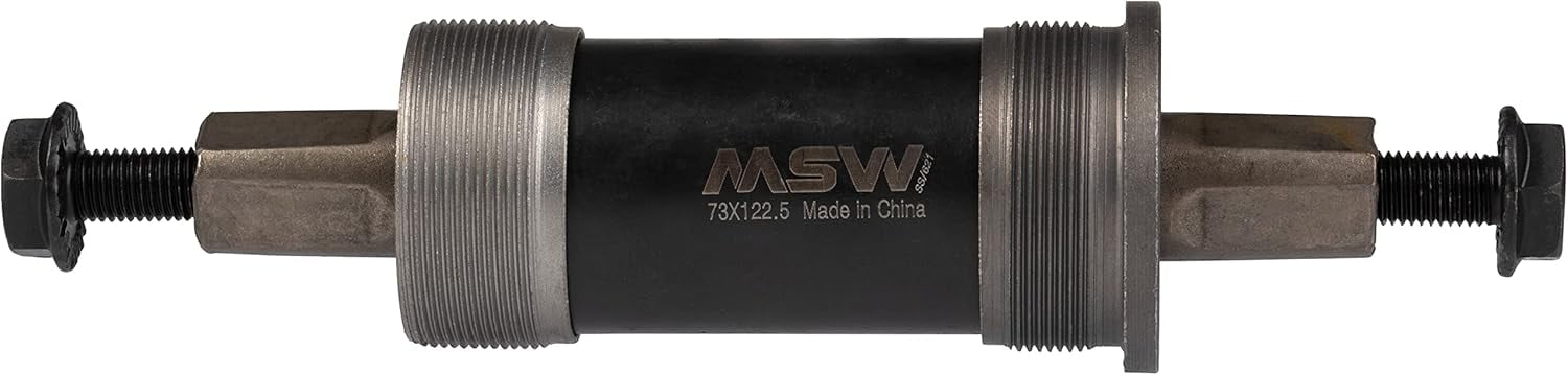 MSW Bike Square Taper JIS Bottom Bracket, English Frame Interface, 73 x ...