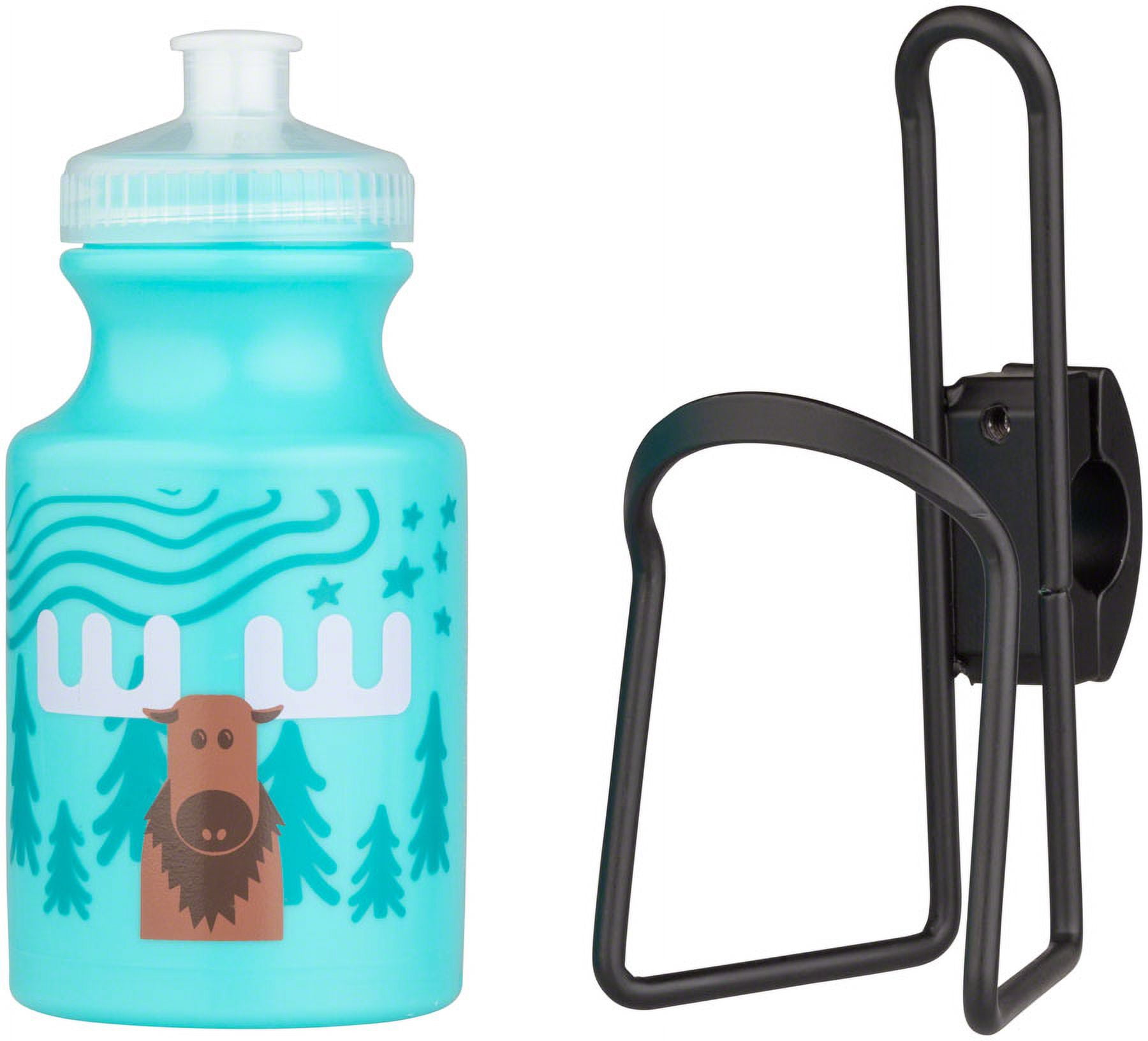 MSW Kids Water Bottle and Cage Kit - Moose w/ Black Cage - Walmart.com