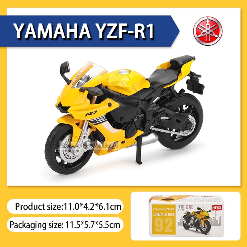 MSZ 1:18 Kawasaki Ninja H2R GSX-R1000 YAMAHA YZF-R1 Classic Motorcycle ...