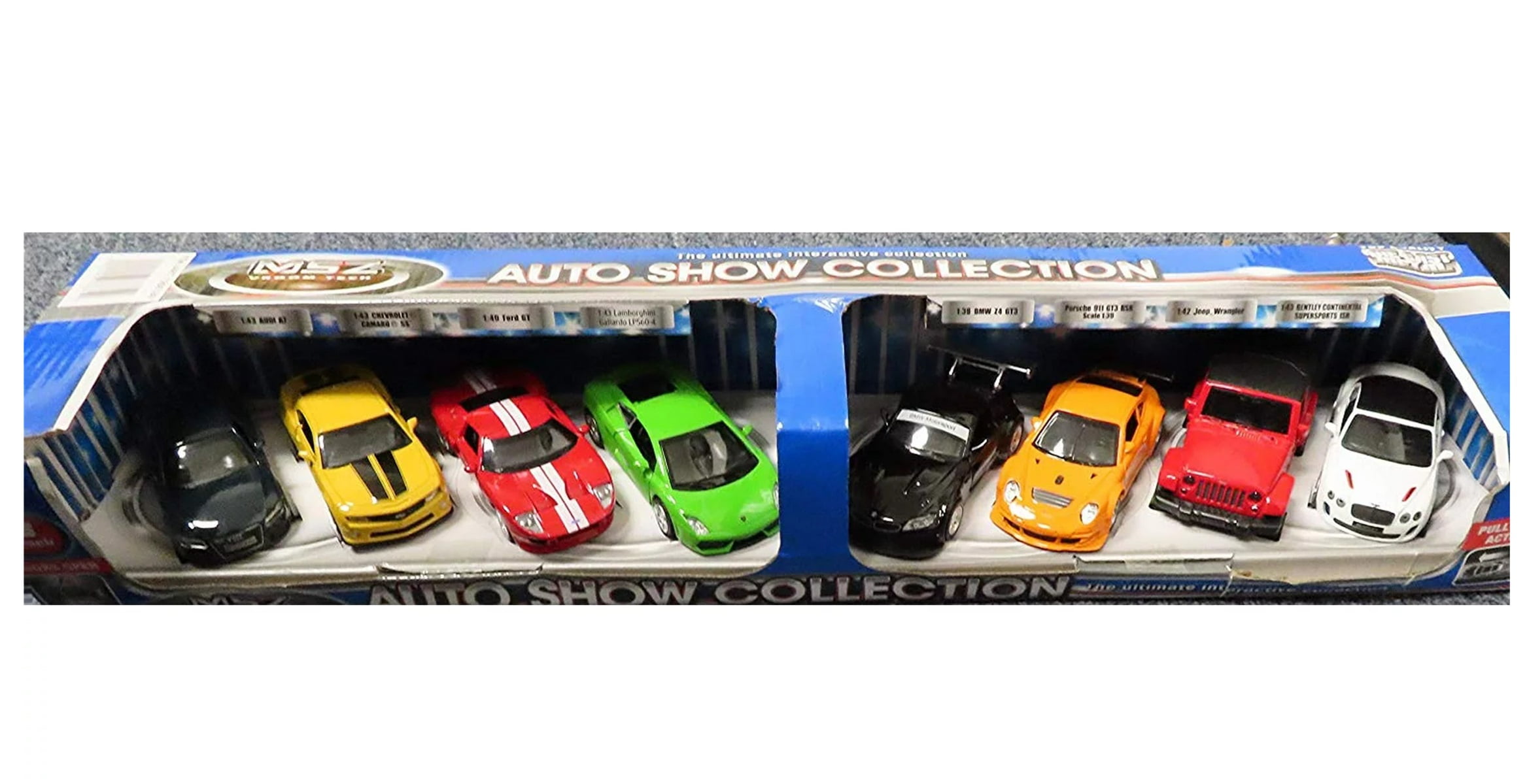 MSZ Vroom Tech Kids Car Toys, Auto Show Collection 8 Pack with Open ...
