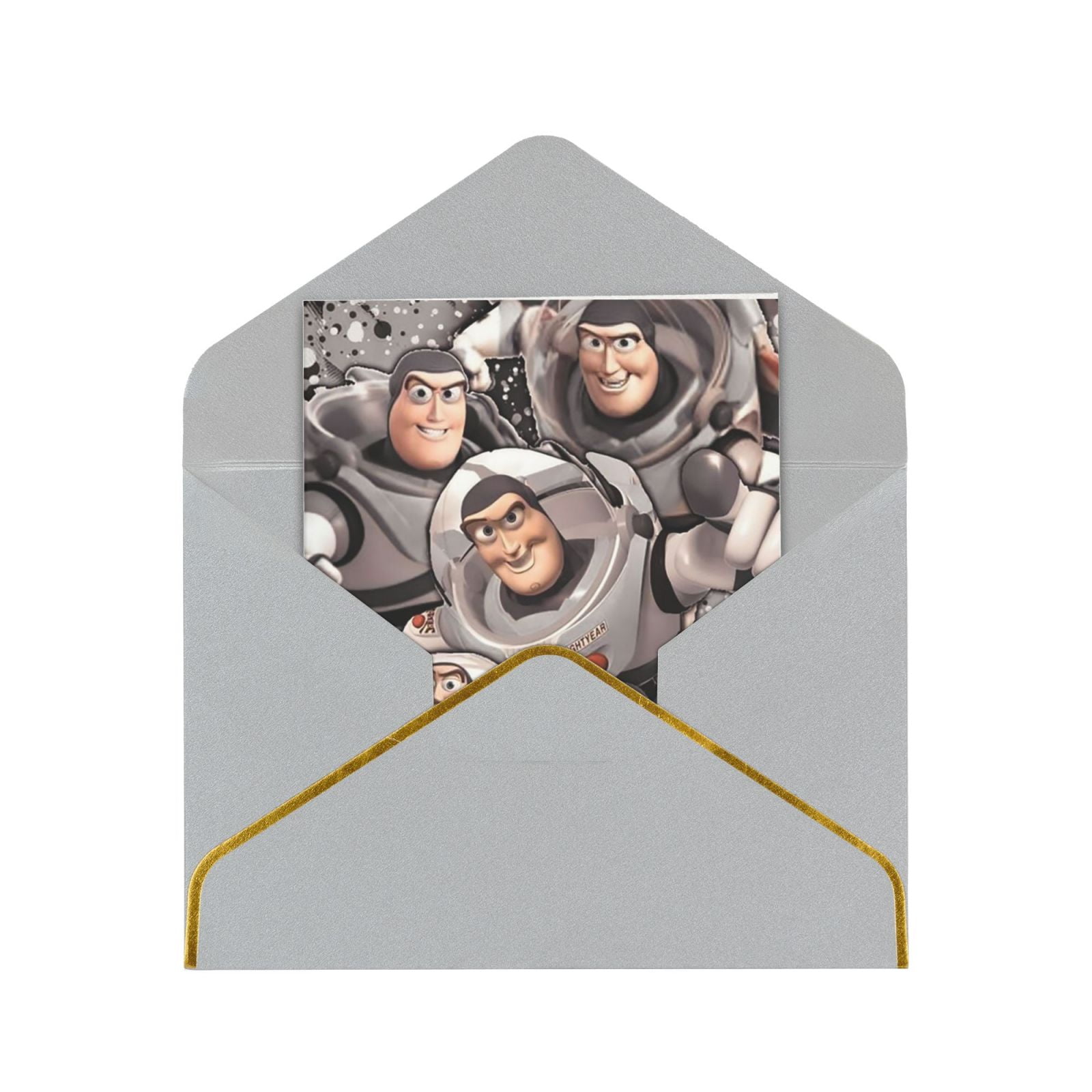 MSZB Funny Buzz Lightyear Greeting Cards, Anniversary Thank You Cards ...